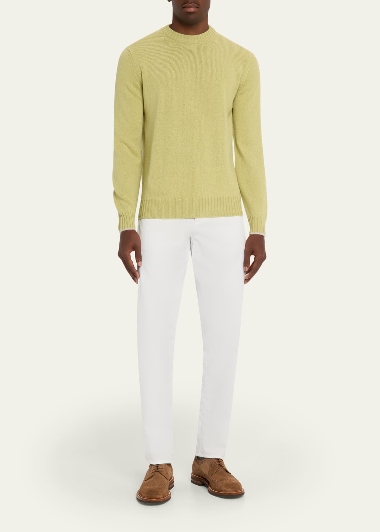 Fioroni Men's Cashmere Knit Crewneck Sweater - Bergdorf Goodman