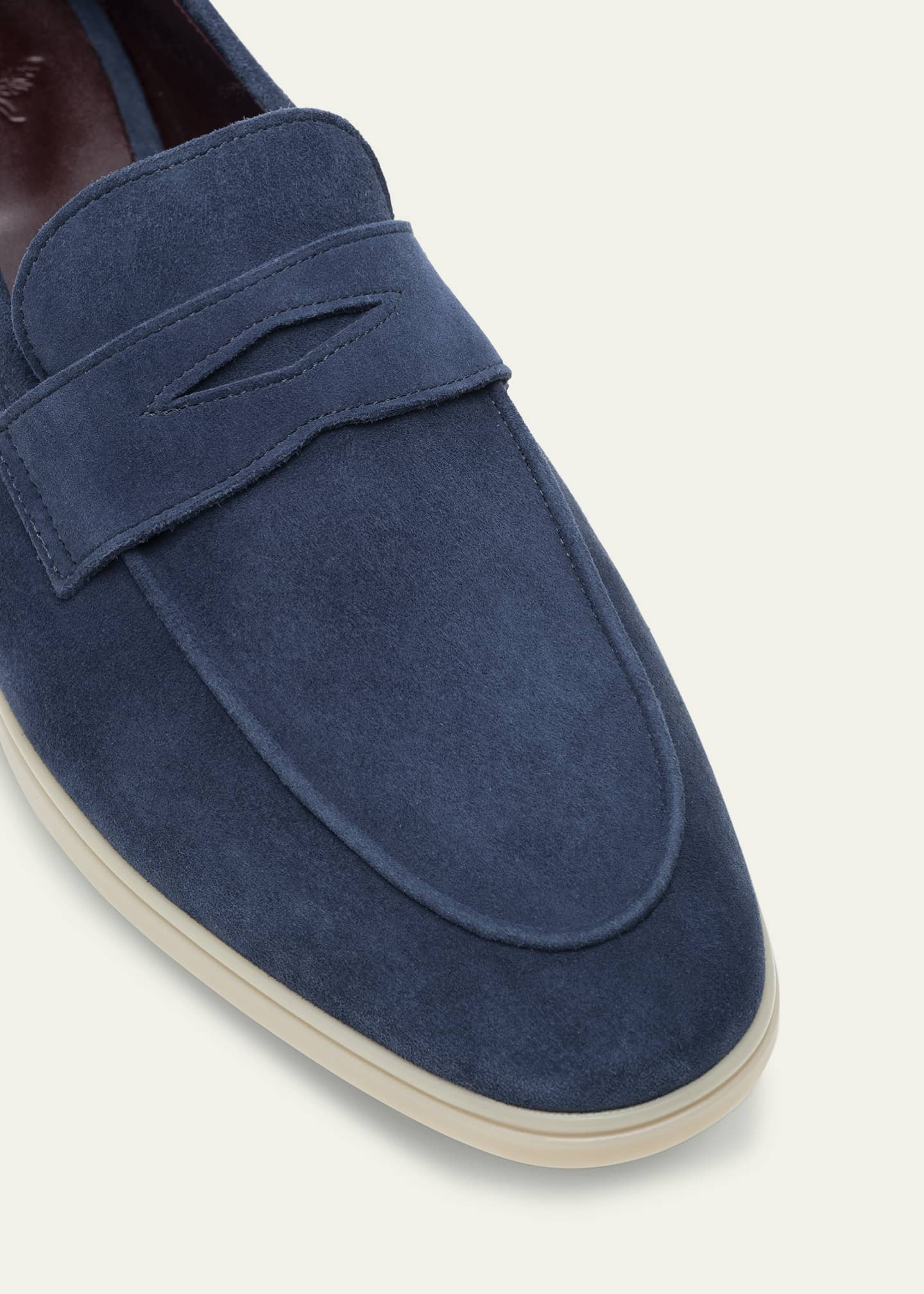 Bougeotte Sporty Suede Penny Loafers - Bergdorf Goodman
