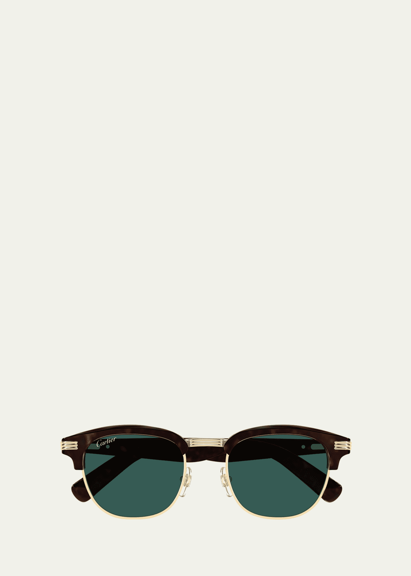 Cartier Men's Round Two-Tone Sunglasses - Bergdorf Goodman