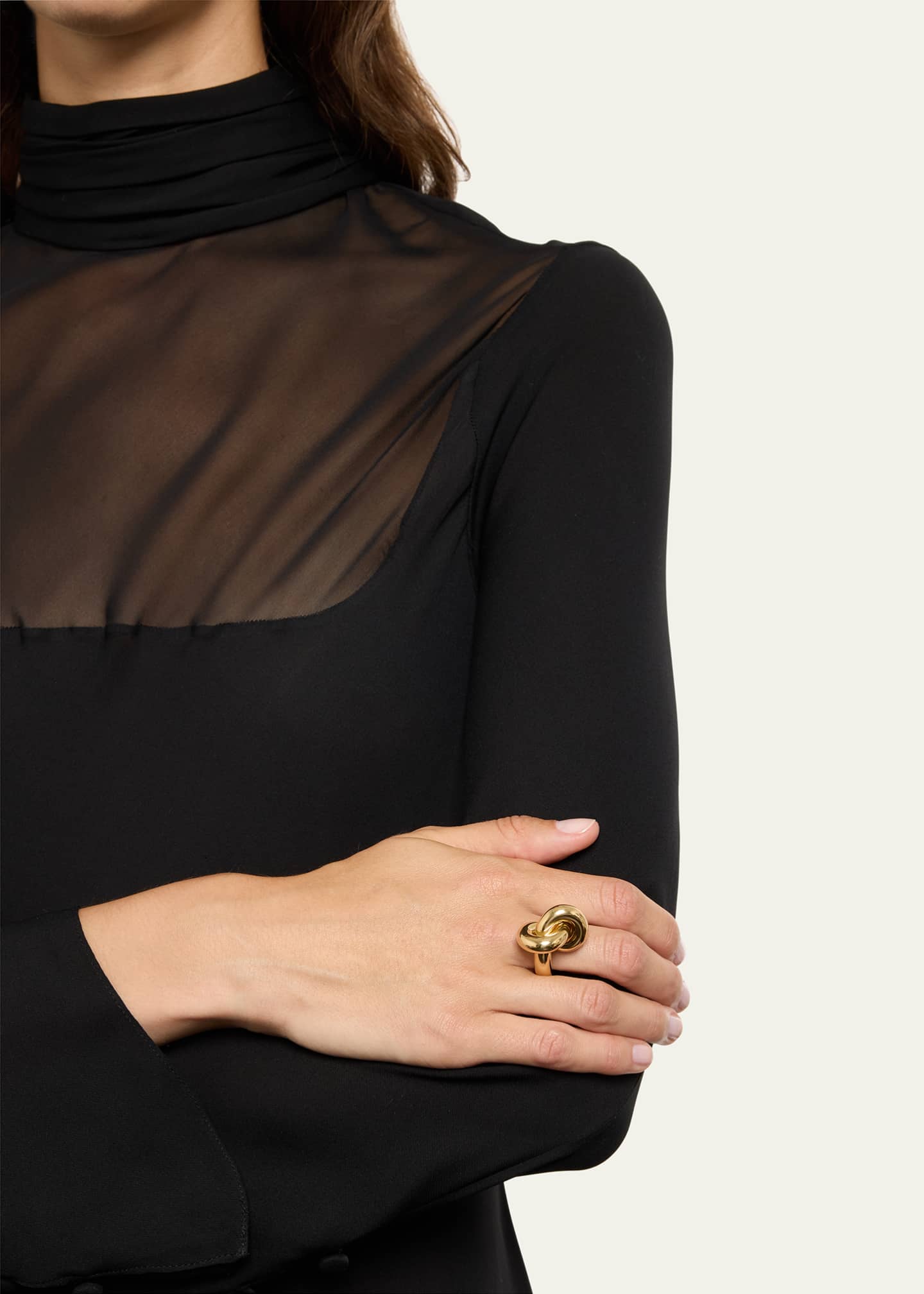 ENGELBERT 18K Yellow Gold The Legacy Knot Big Ring - Bergdorf Goodman