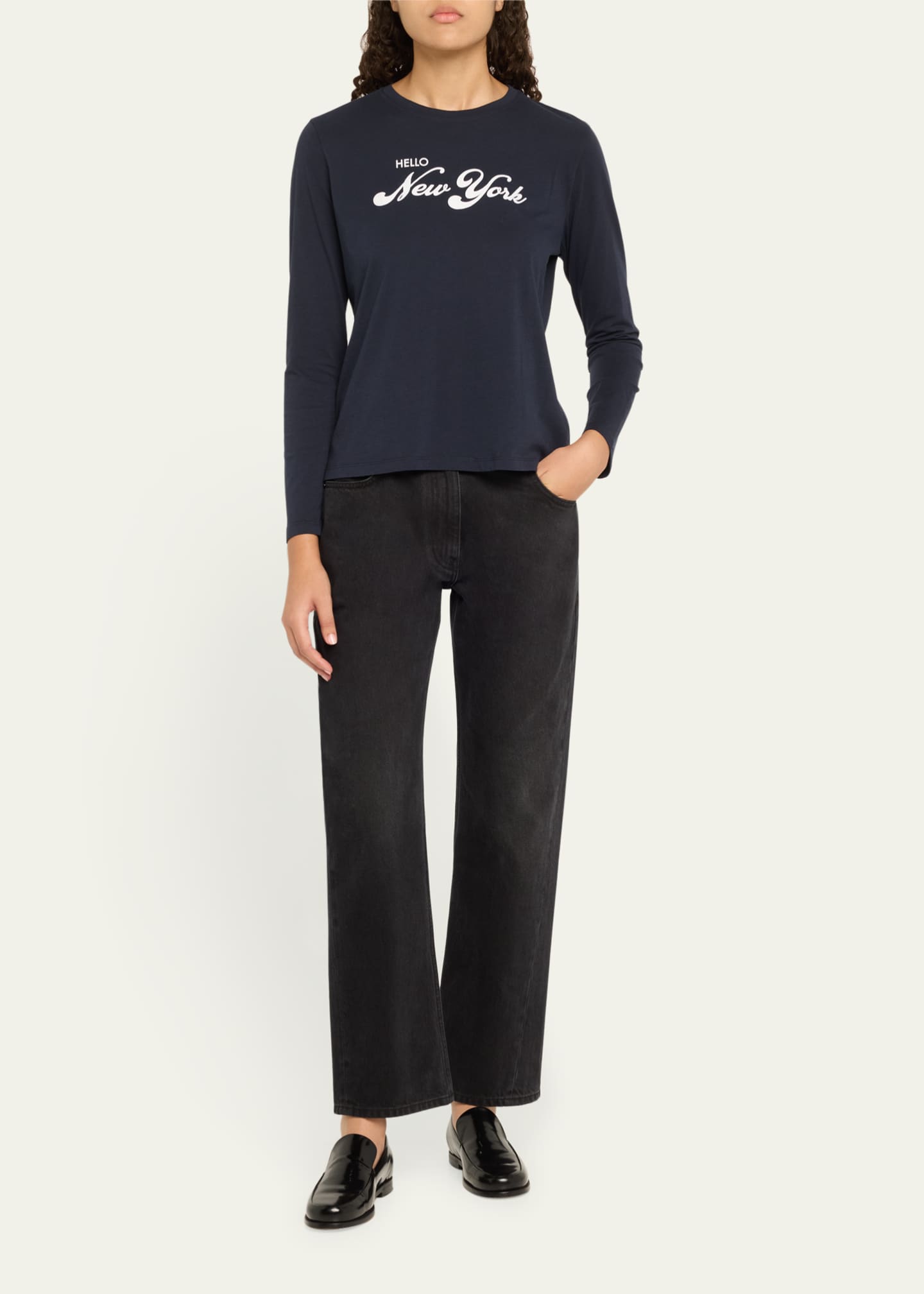 Kule The Modern Hello New York Long-Sleeve Tee - Bergdorf Goodman