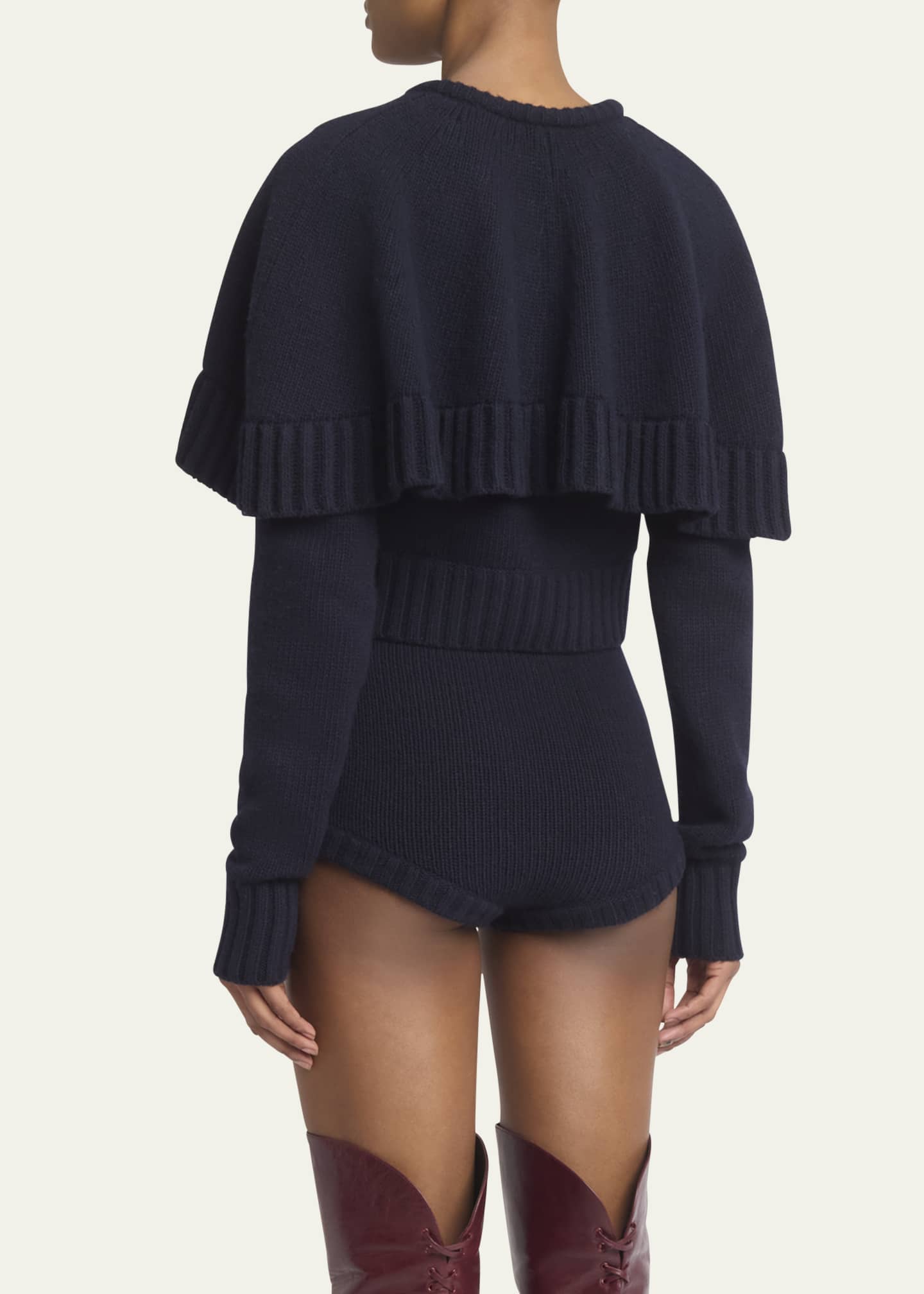 Chloe Ruffle Wool Cashmere Cardigan - Bergdorf Goodman