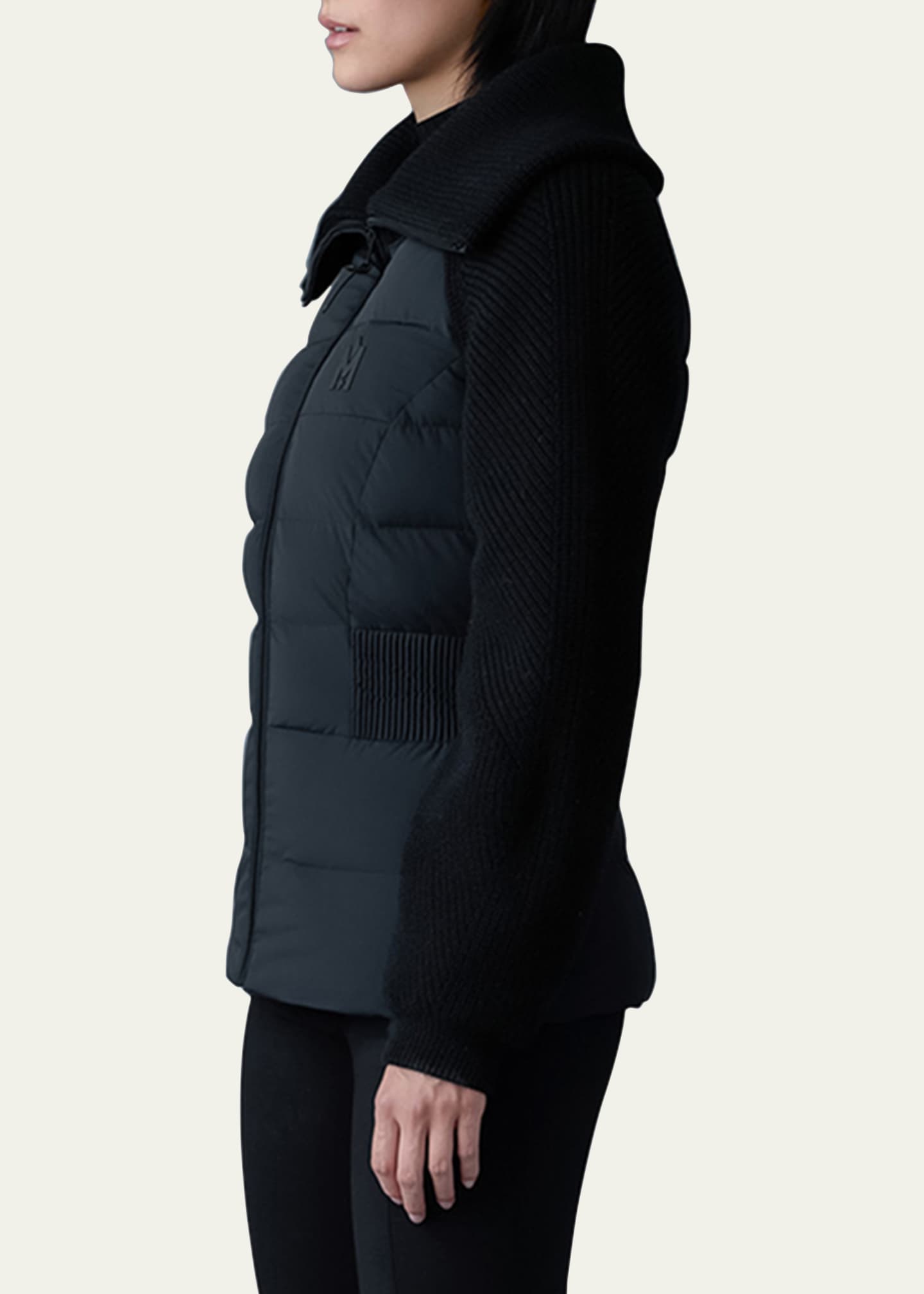 Mackage Foxy Light Down Mixed-Media Jacket - Bergdorf Goodman