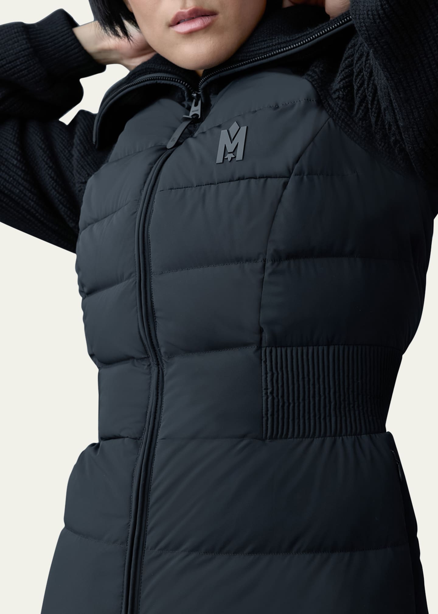 Mackage Foxy Light Down Mixed-Media Jacket - Bergdorf Goodman