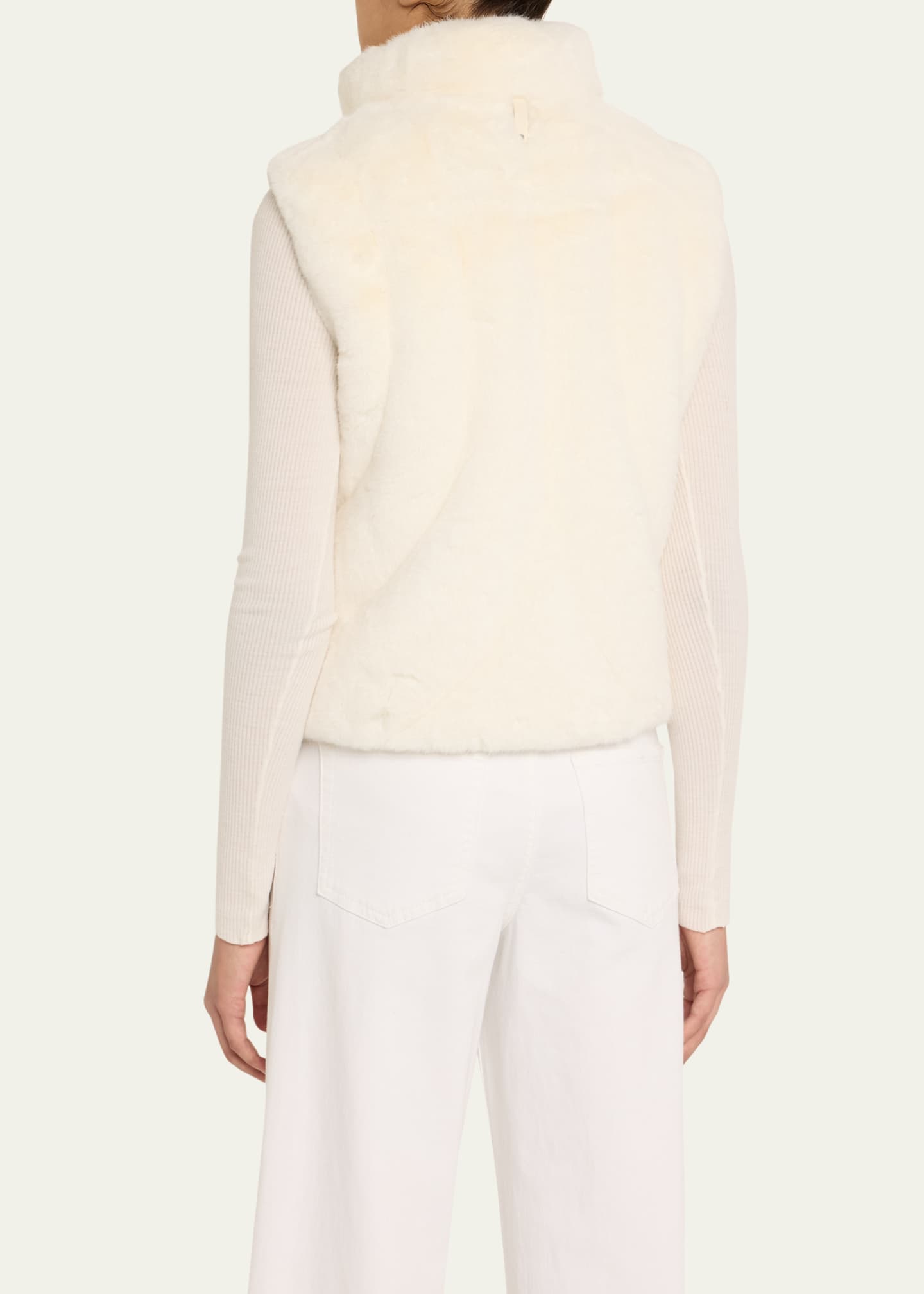 Mackage Ginny Brushed Faux Fur Quilted Vest - Bergdorf Goodman