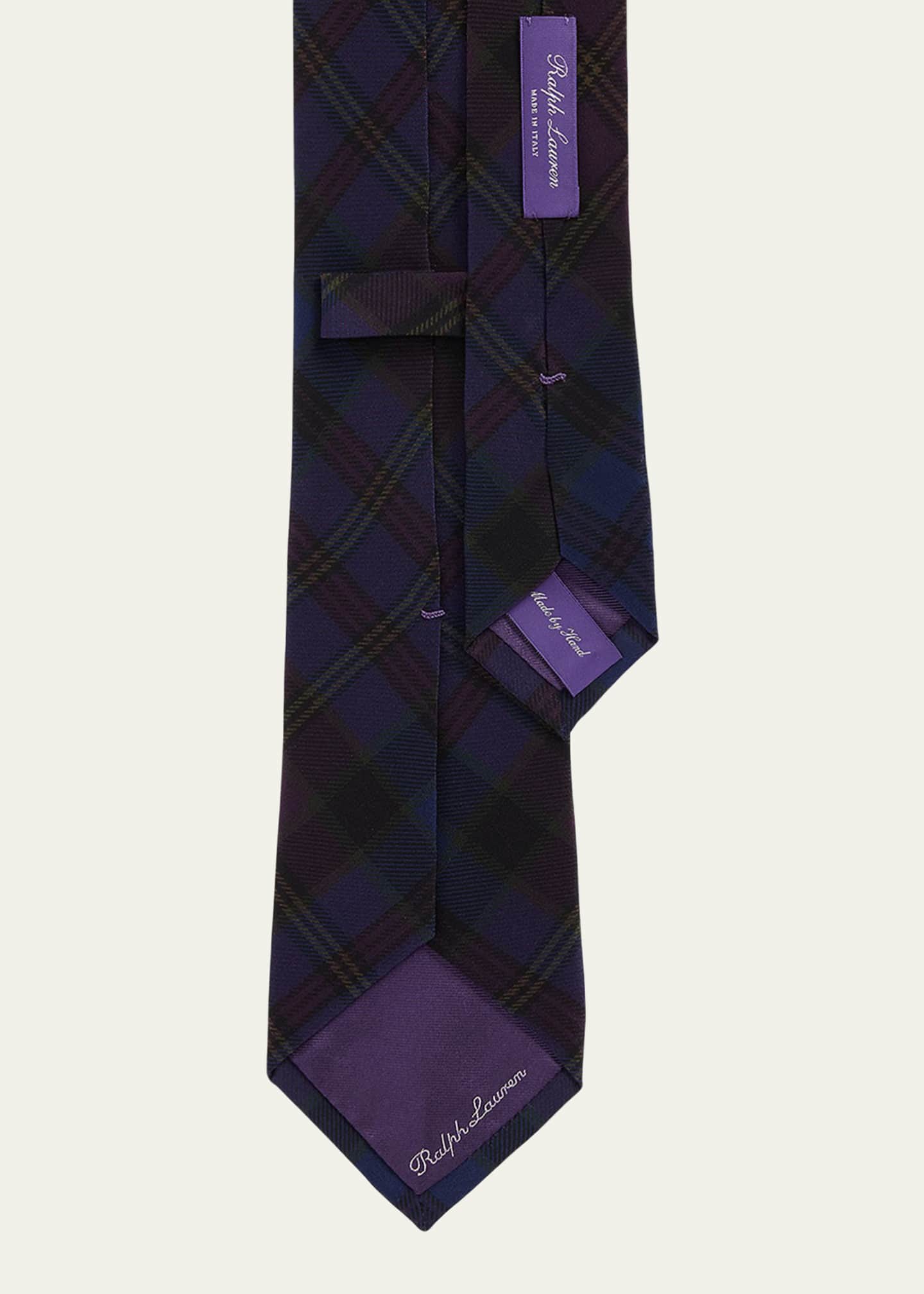Ralph Lauren Purple Label Men's Plaid Silk Tie - Bergdorf Goodman