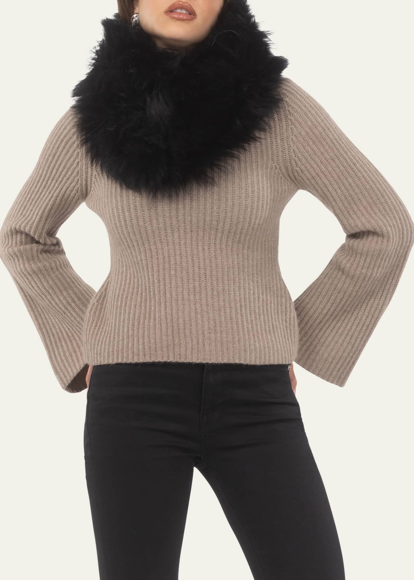 Gorski Select Lamb Shearling Infinity Scarf - Bergdorf Goodman