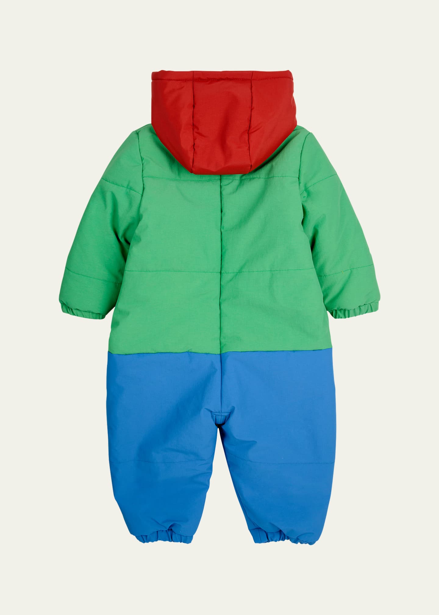 Bobo Choses Goy's Colorblock Logo-Patch Hooded Coverall, Size 9M-24M ...