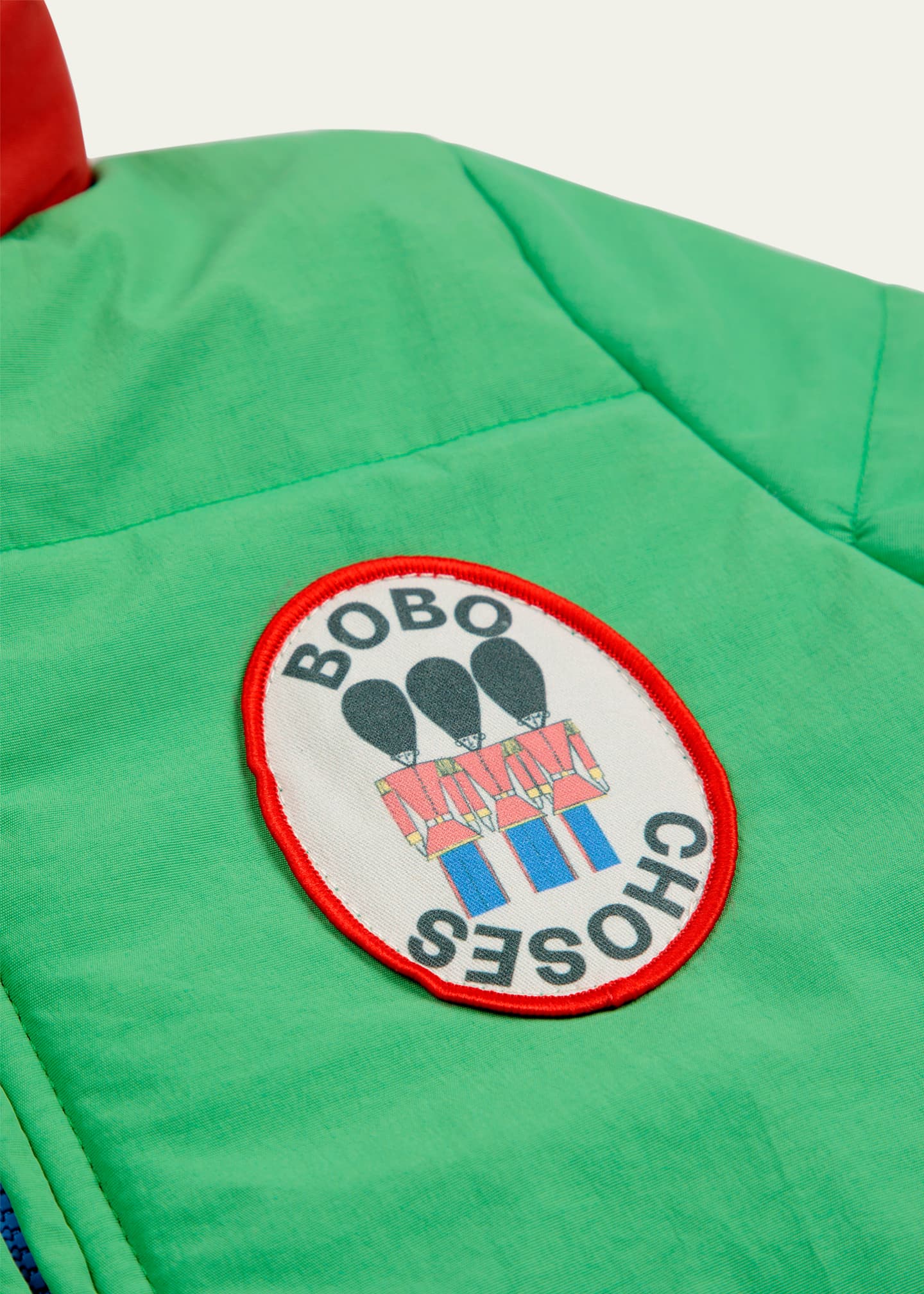 Bobo Choses Goy's Colorblock Logo-Patch Hooded Coverall, Size 9M-24M ...