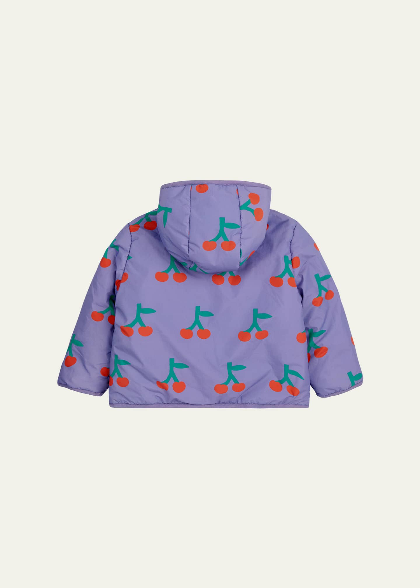 Bobo Choses Girl's Cherry-Print Puffer Coat, Size 6M-24M - Bergdorf Goodman