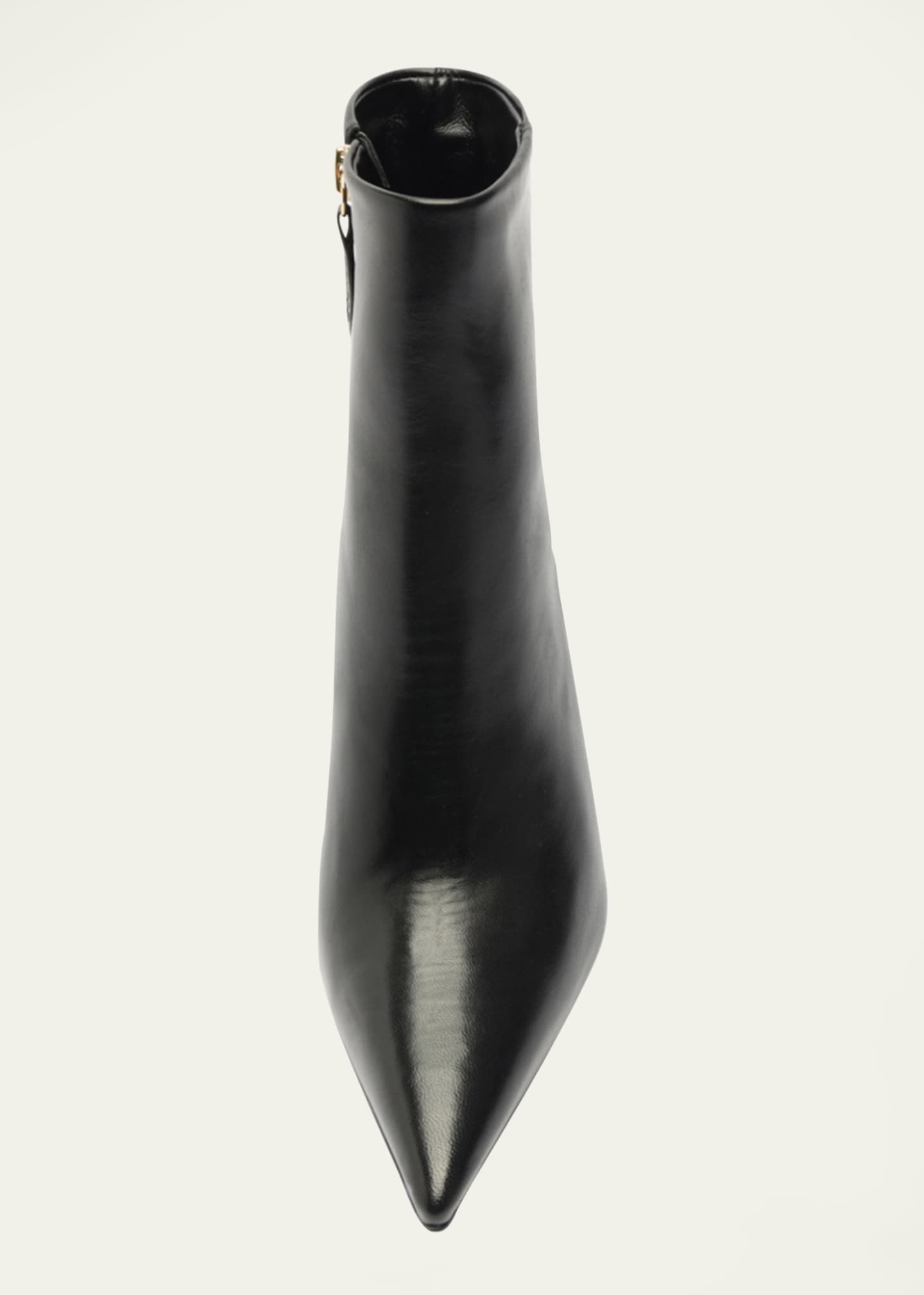 Schutz Mikki Leather Stiletto Zip Booties - Bergdorf Goodman