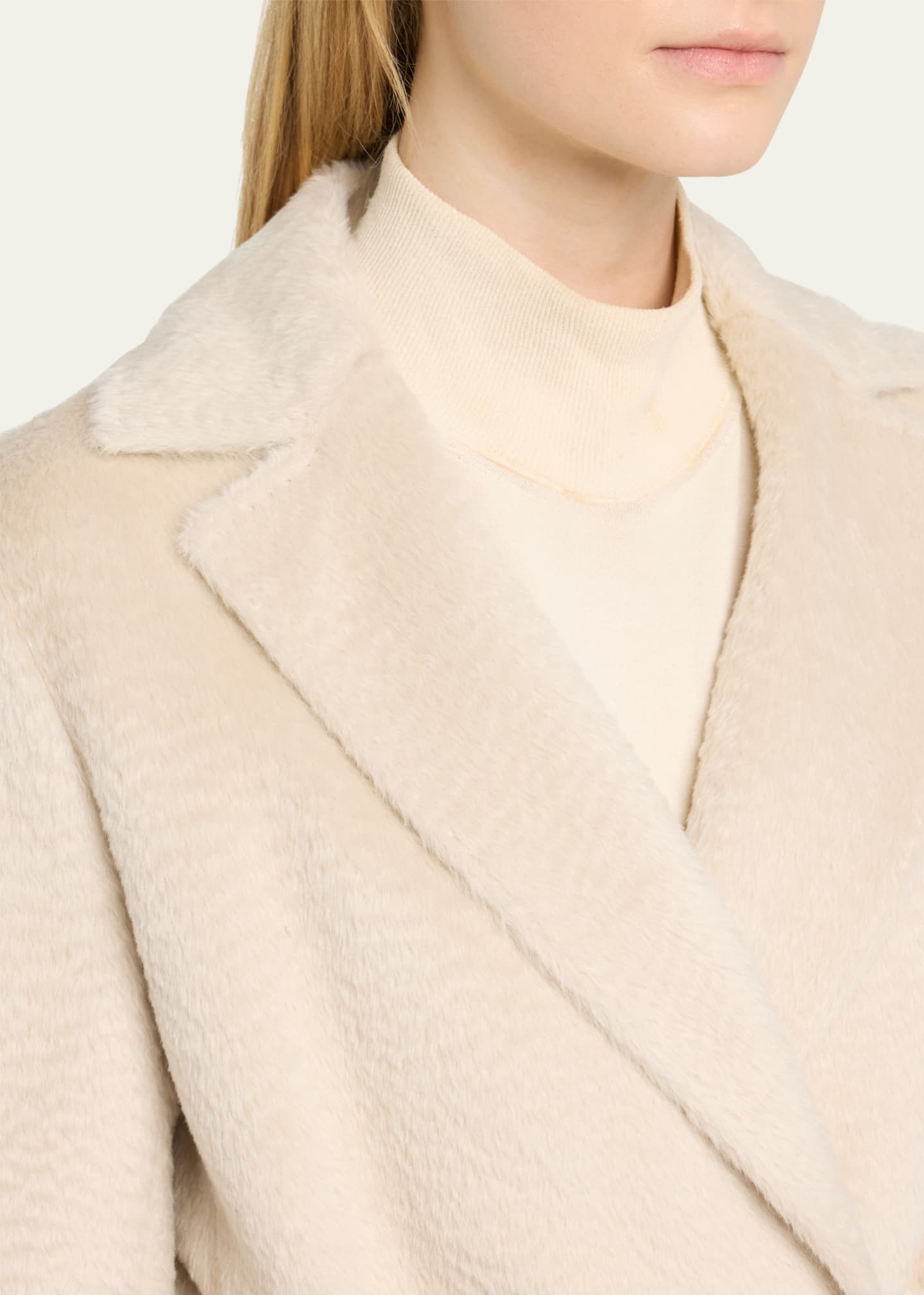 Cinzia Rocca Single-Button Alpaca Wool Coat - Bergdorf Goodman