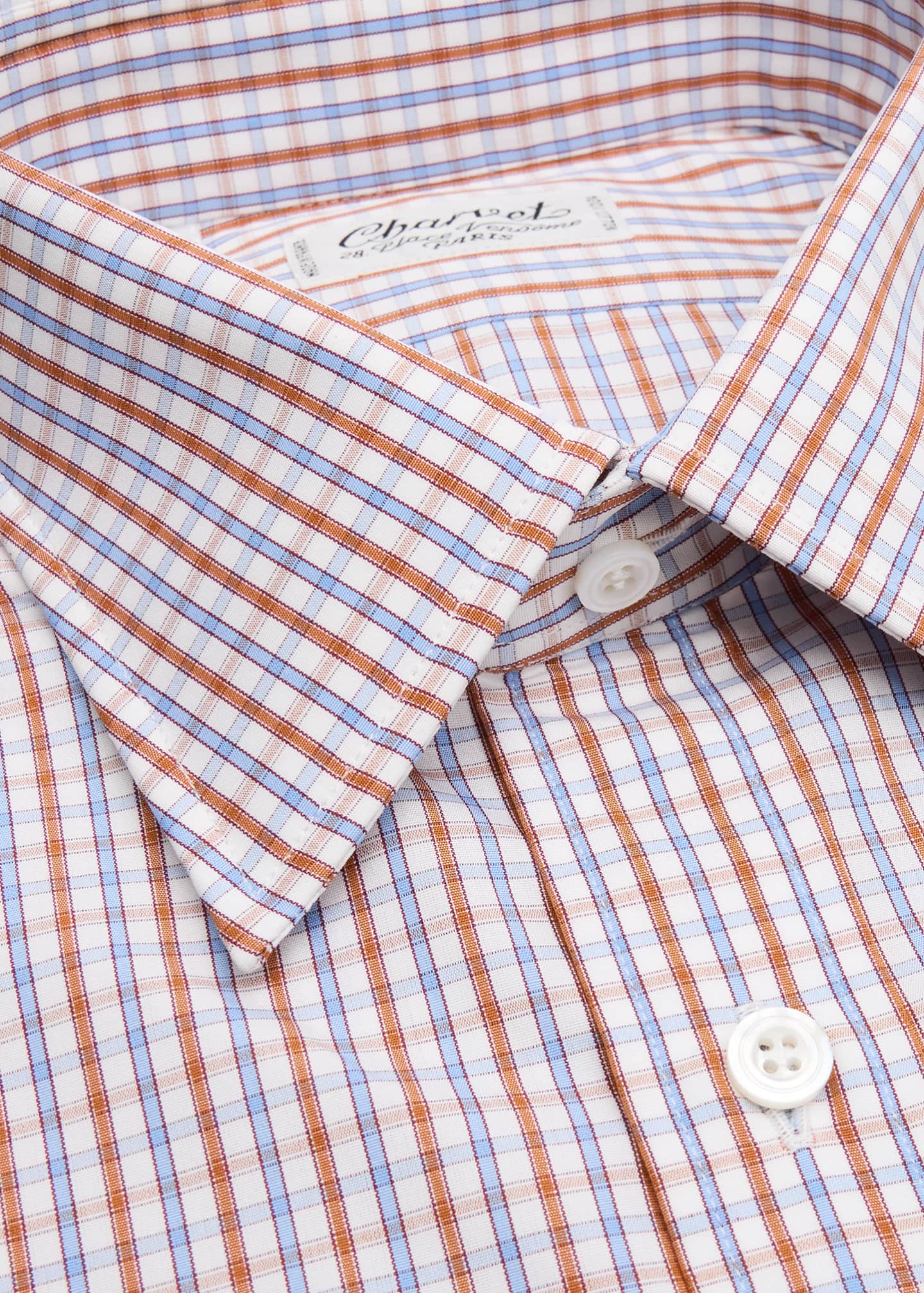 Charvet Men's Cotton Multi-Check Dress Shirt - Bergdorf Goodman