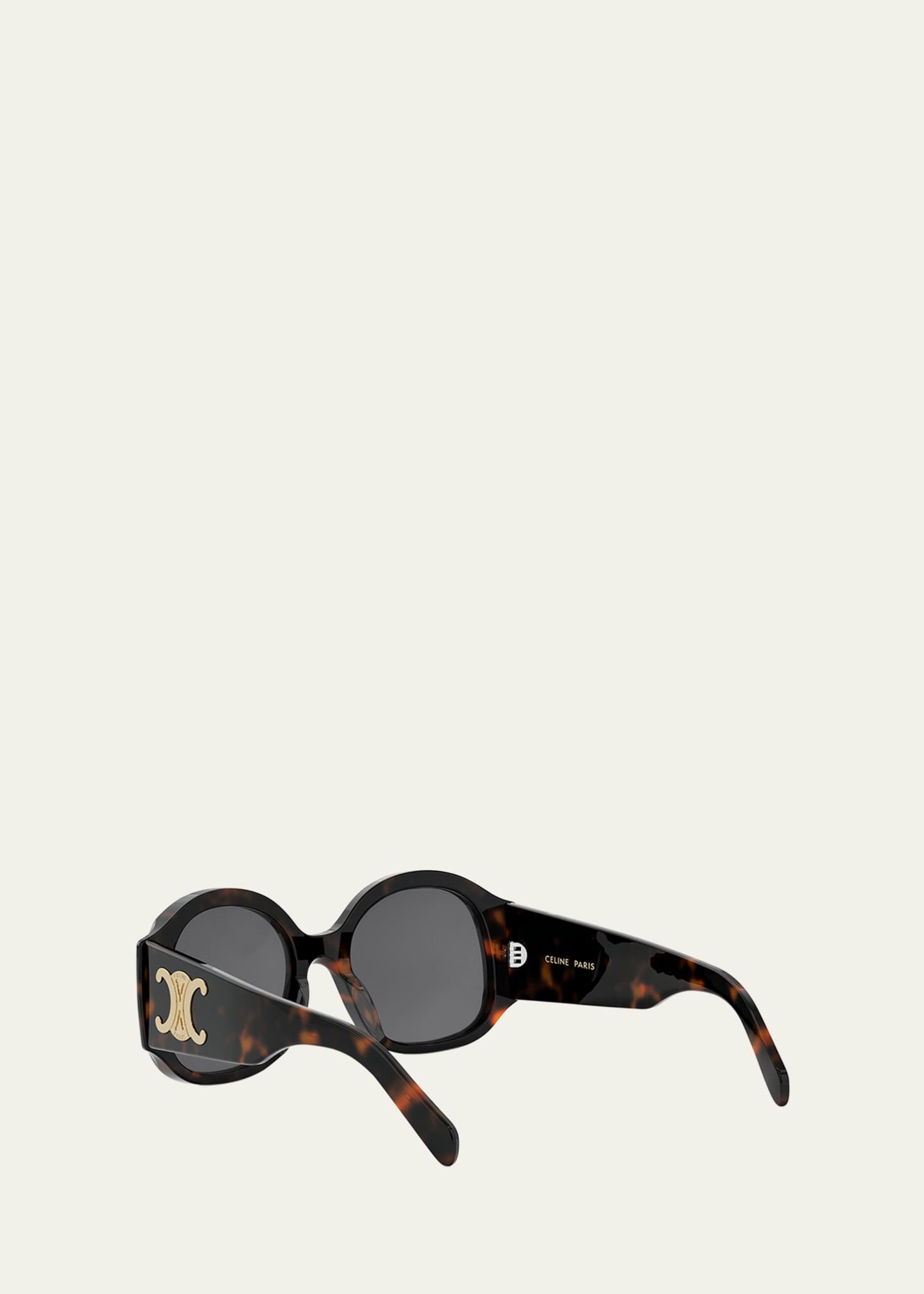 Celine Max Triomphe Round Acetate Sunglasses - Bergdorf Goodman