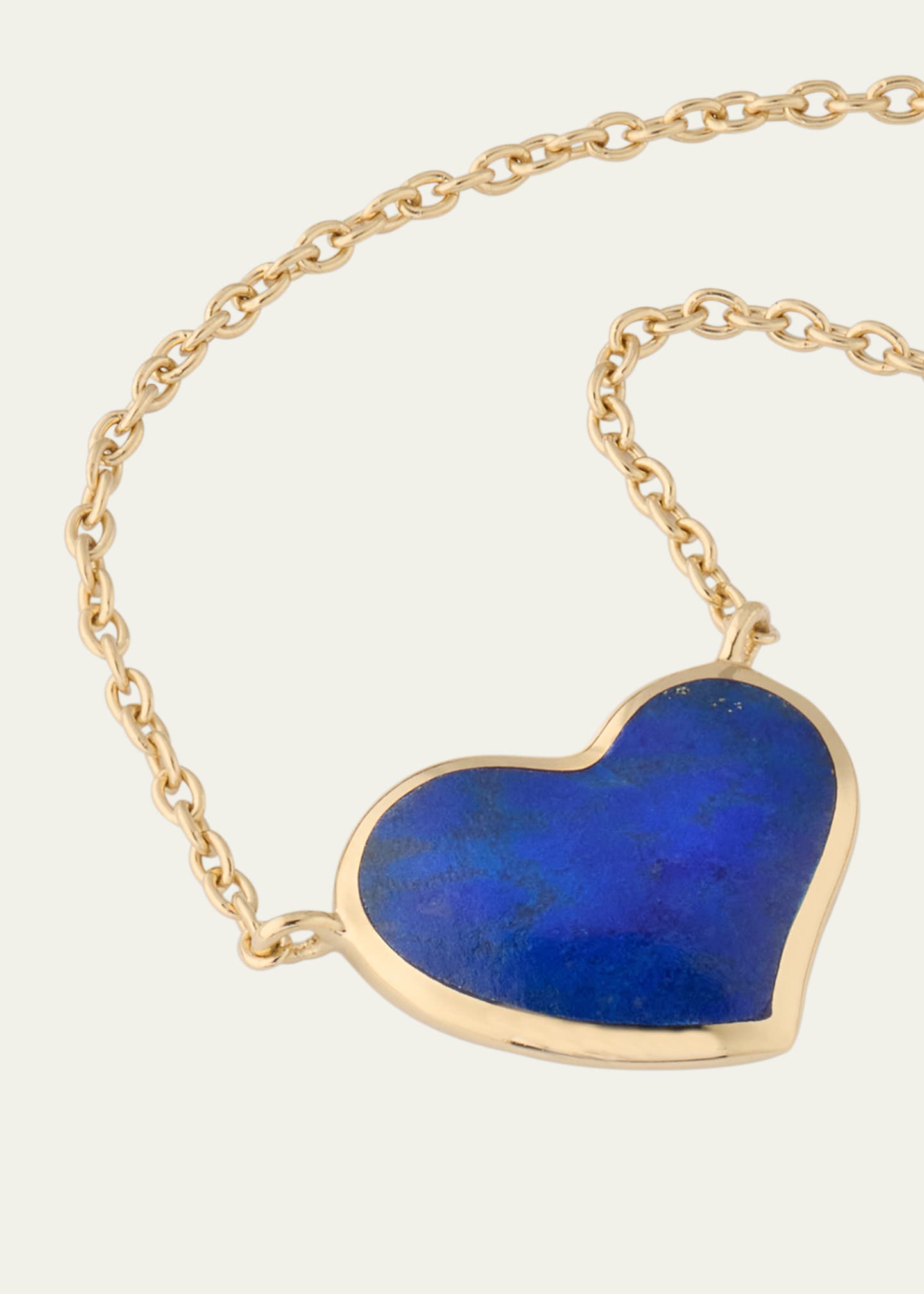 Jan Leslie Single Heart Gemstone Pendant Necklace, 18"L - Bergdorf Goodman