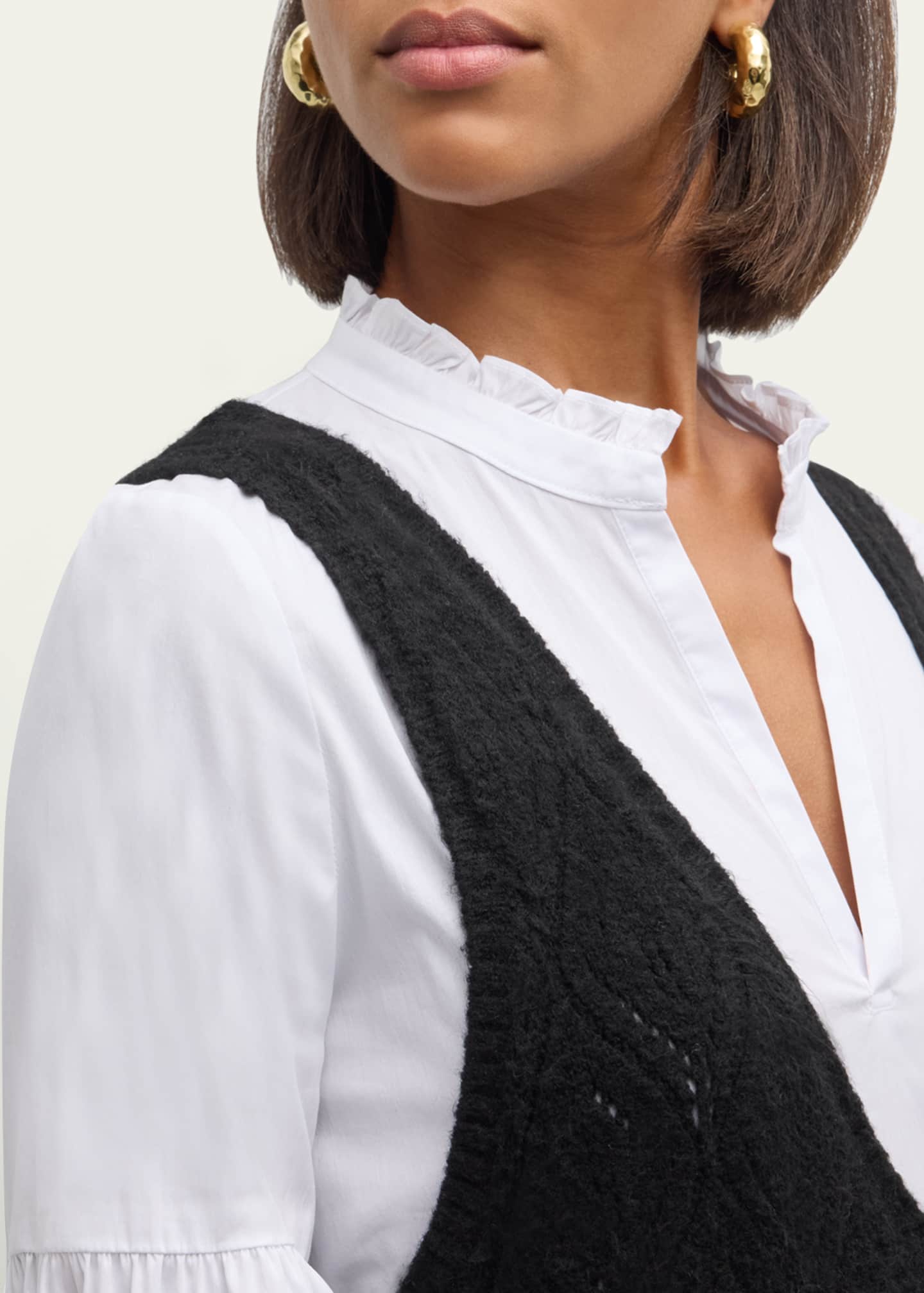 Cinq a Sept Greysen Pinafore Combo Knee-Length Dress - Bergdorf Goodman