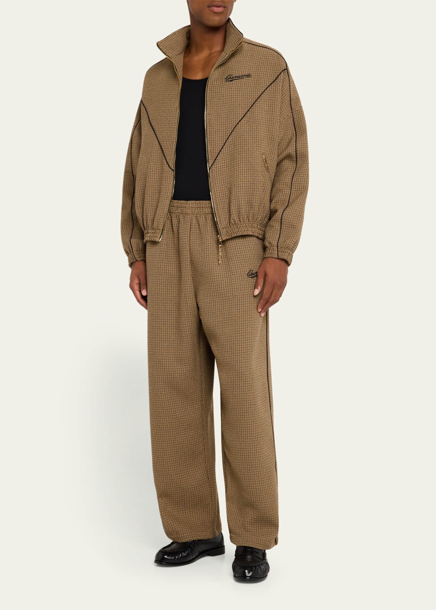 Willy Chavarria Men's Ruff Rider Tattersall Track Pants - Bergdorf Goodman