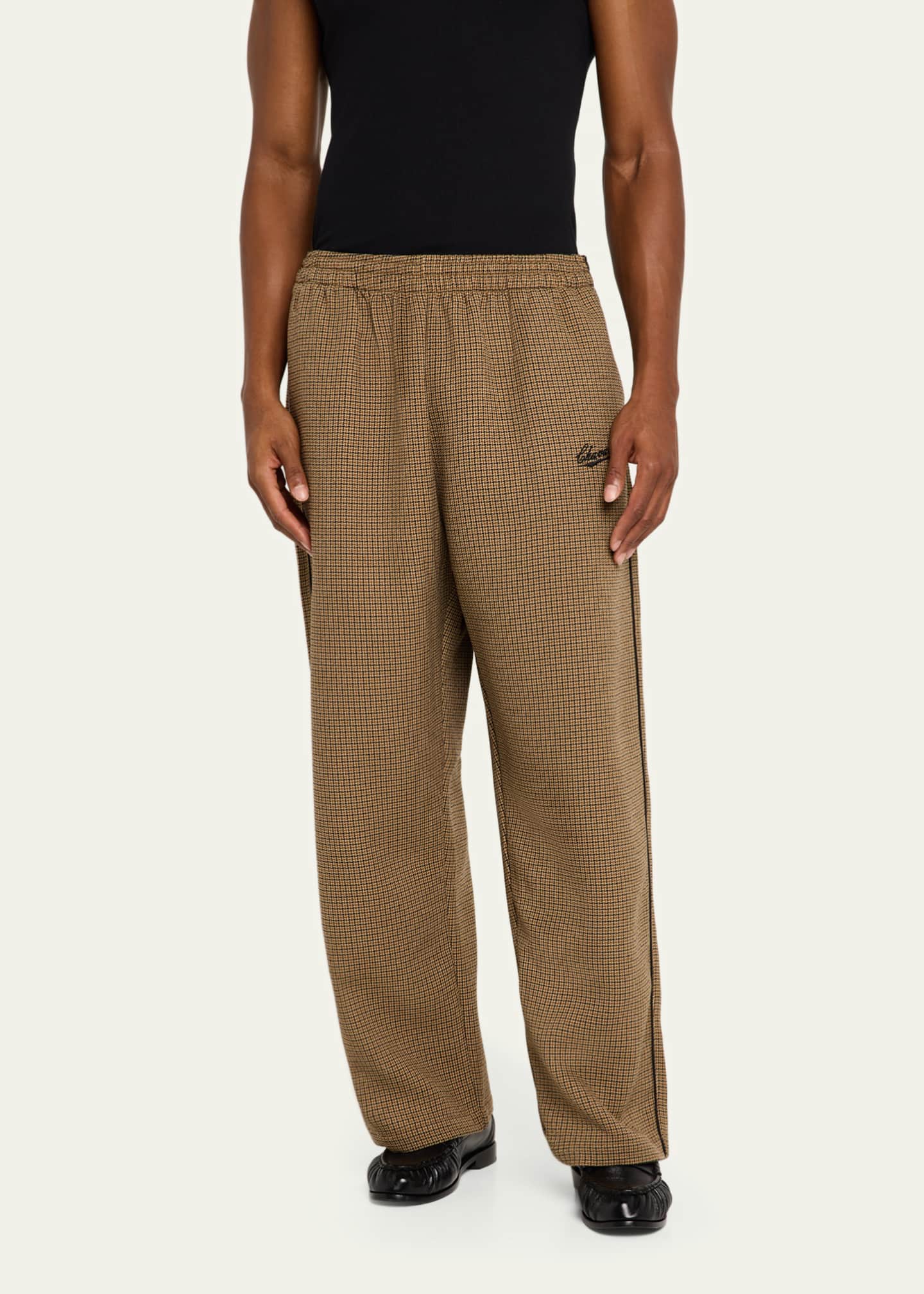 Willy Chavarria Men's Ruff Rider Tattersall Track Pants - Bergdorf Goodman