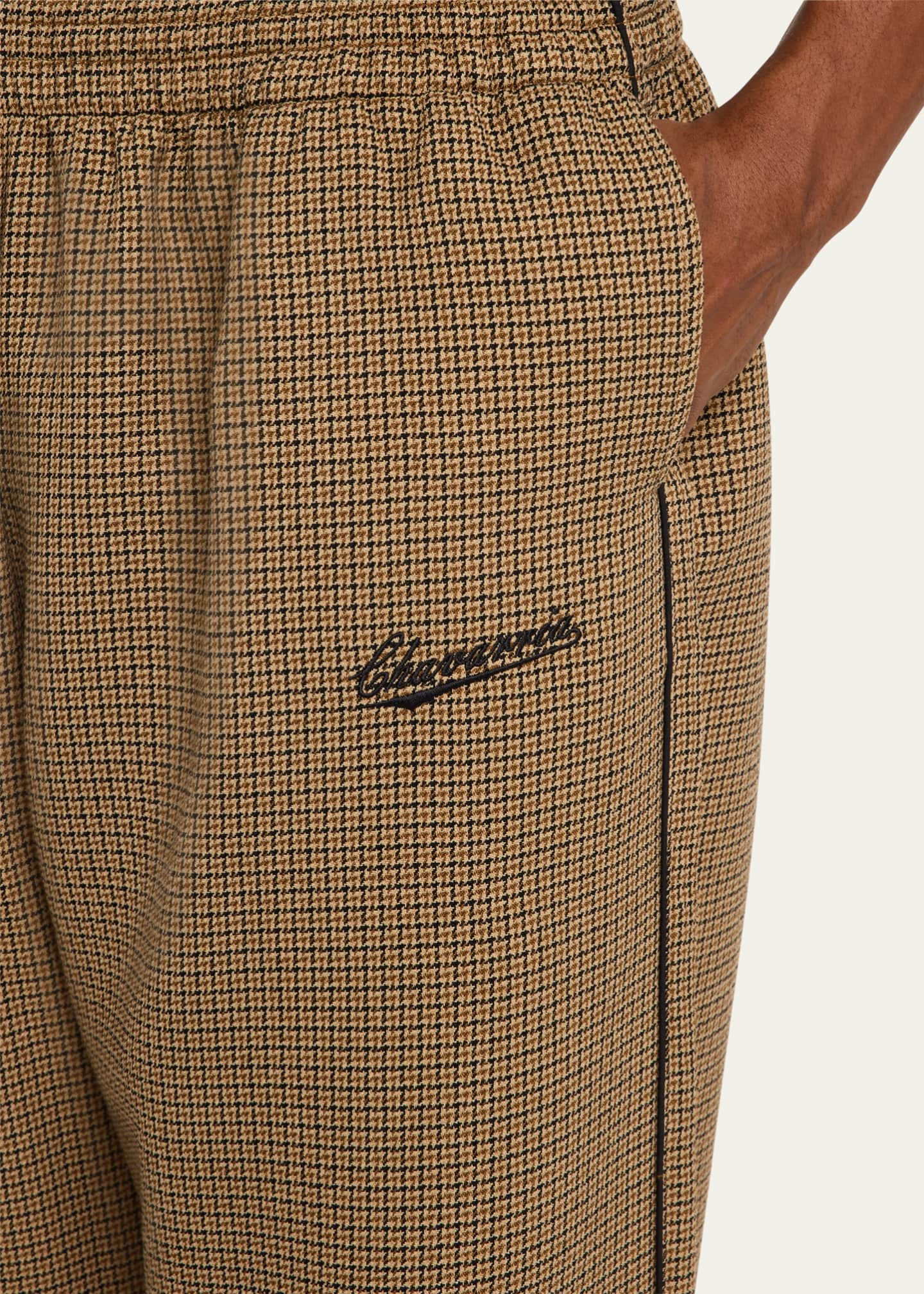 Willy Chavarria Men's Ruff Rider Tattersall Track Pants - Bergdorf Goodman