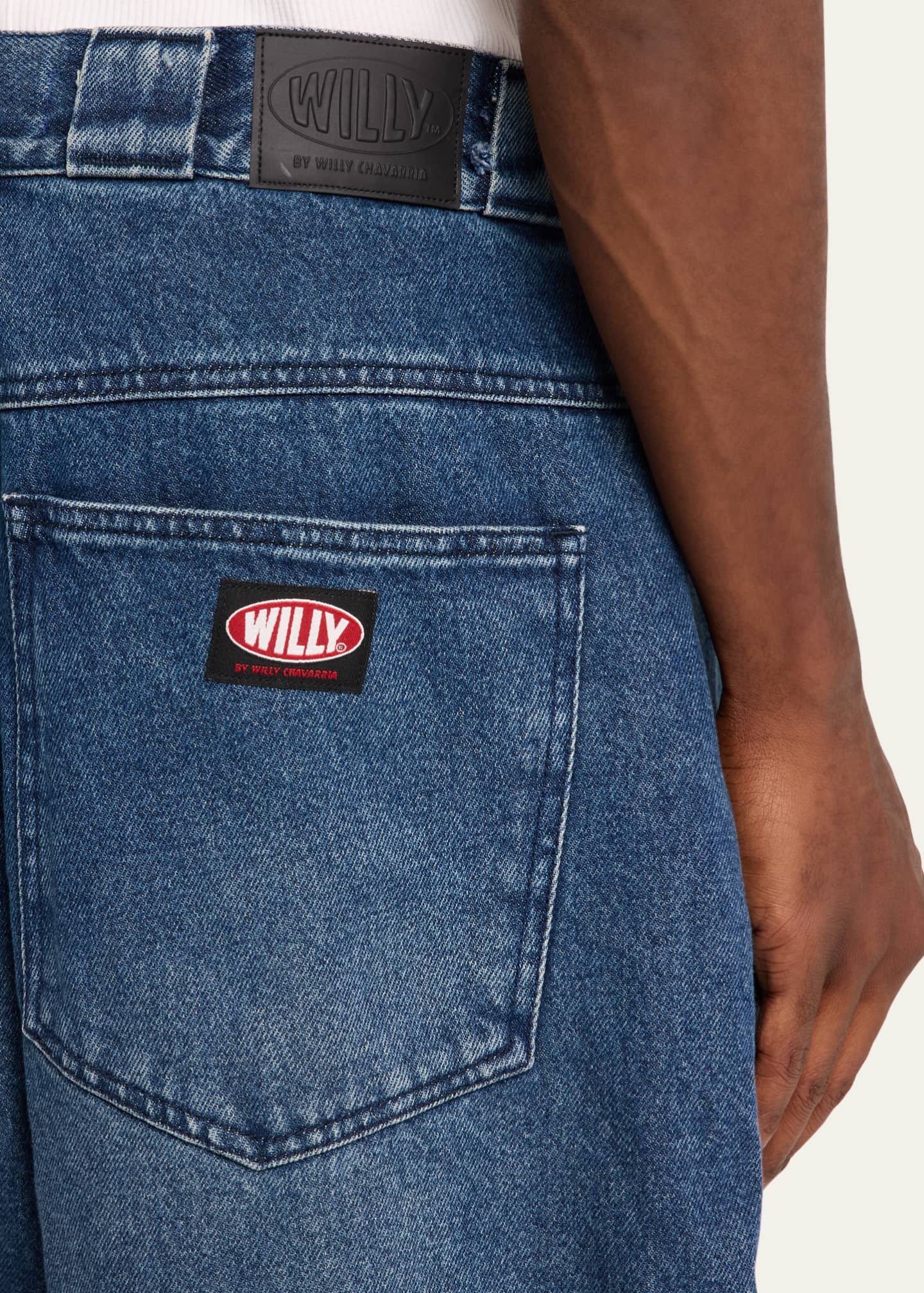 Willy Chavarria Men's Bad Boy Wide-Leg Jeans - Bergdorf Goodman