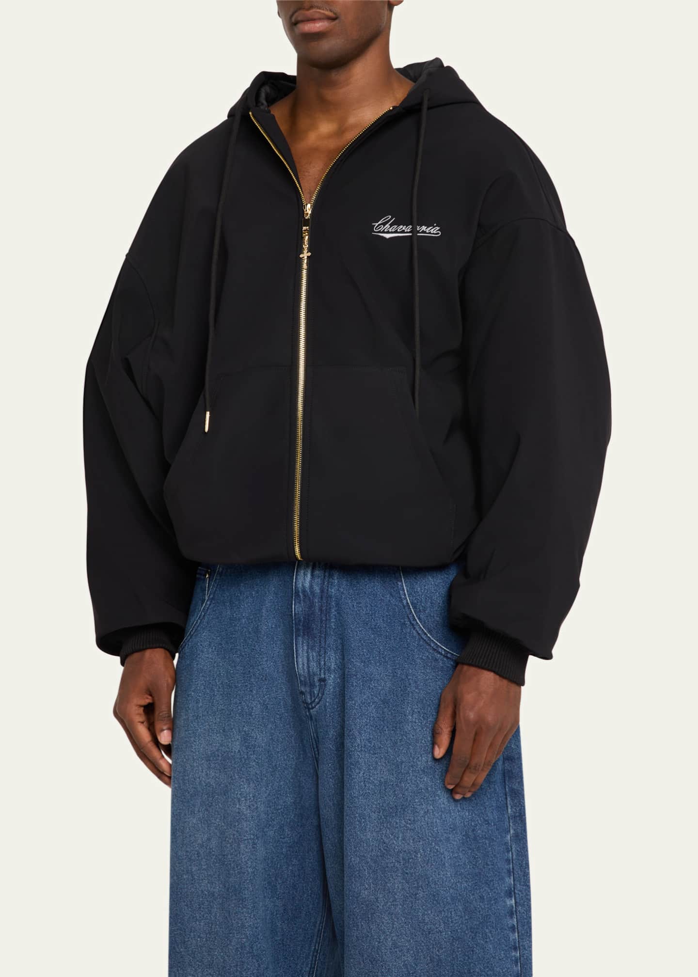 Willy Chavarria Men's Juggernaut Heavy Nylon Hooded Jacket - Bergdorf ...