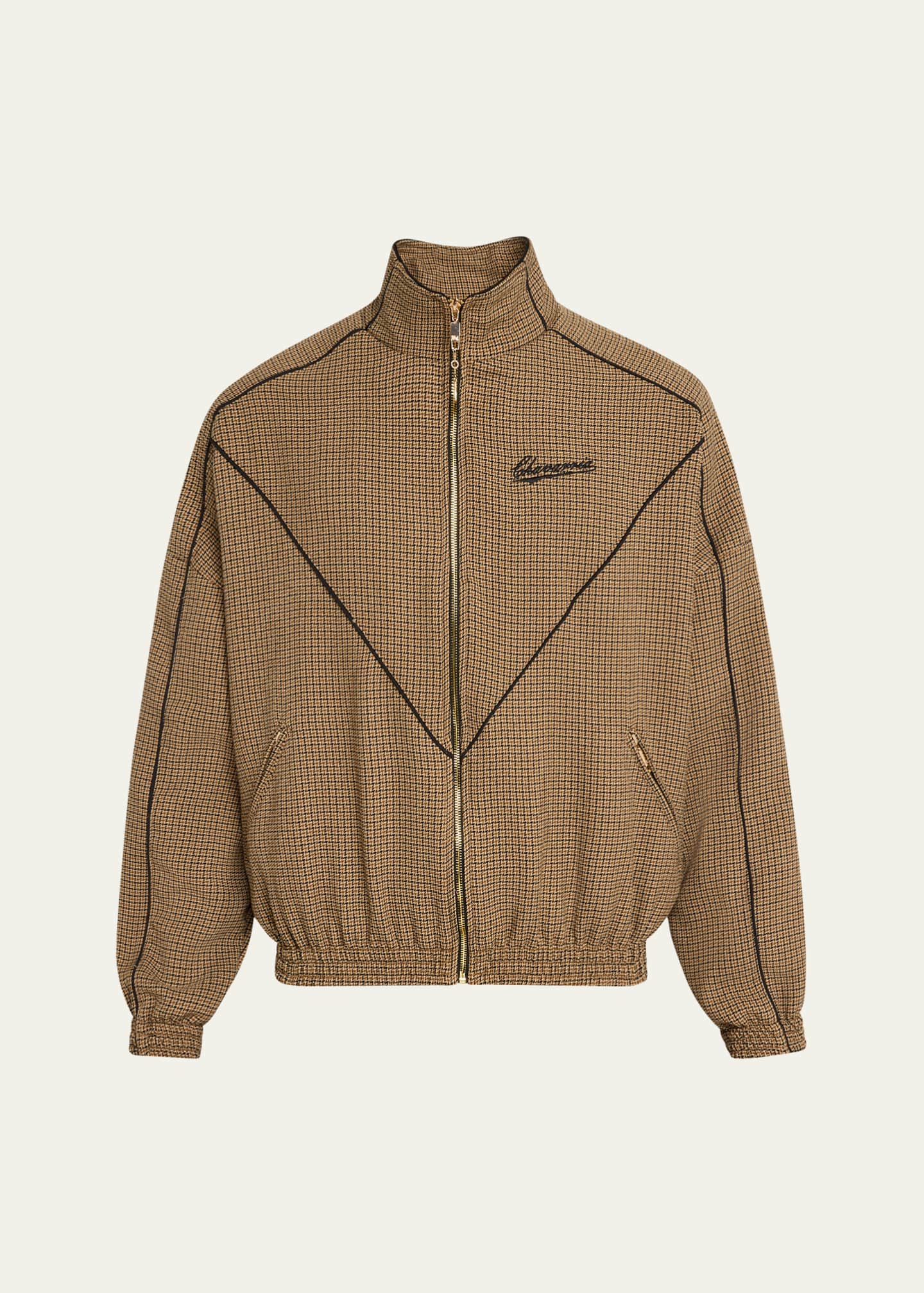 Willy Chavarria Men's Ruff Rider Tattersall Track Jacket - Bergdorf Goodman