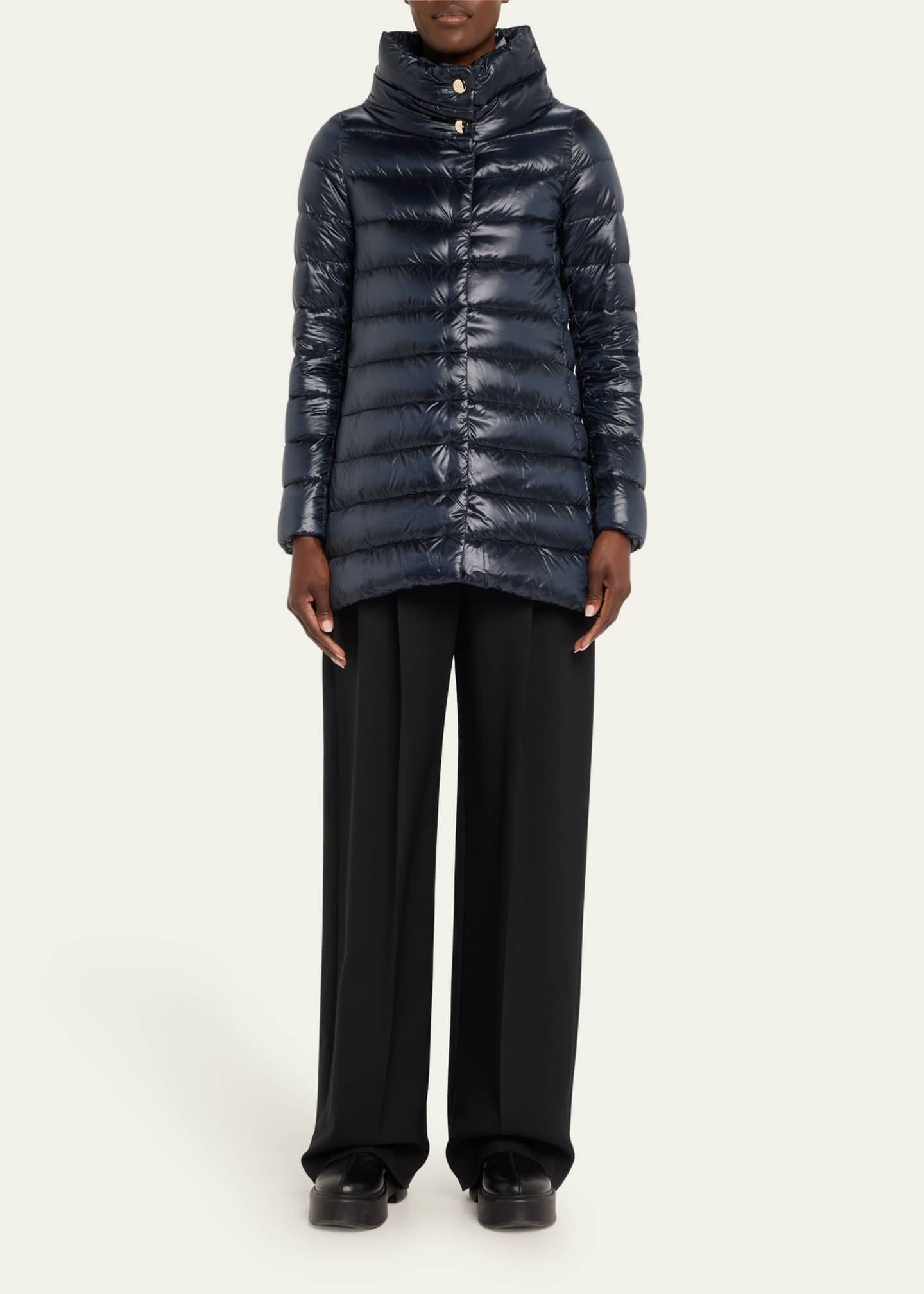 Herno Amelia Ultralight A-Line Puffer Jacket - Bergdorf Goodman