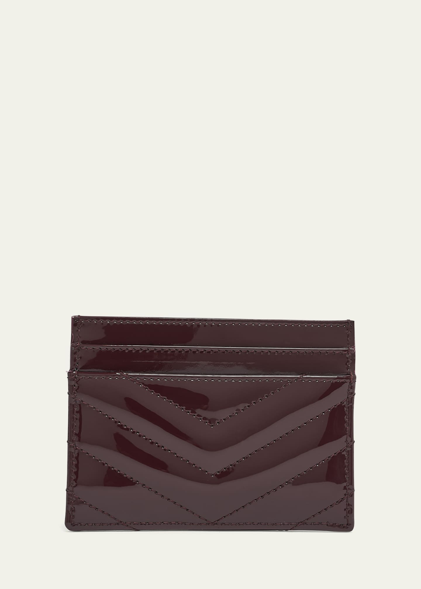 Saint Laurent YSL Card Holder in Quilted Patent Leather - Bergdorf Goodman