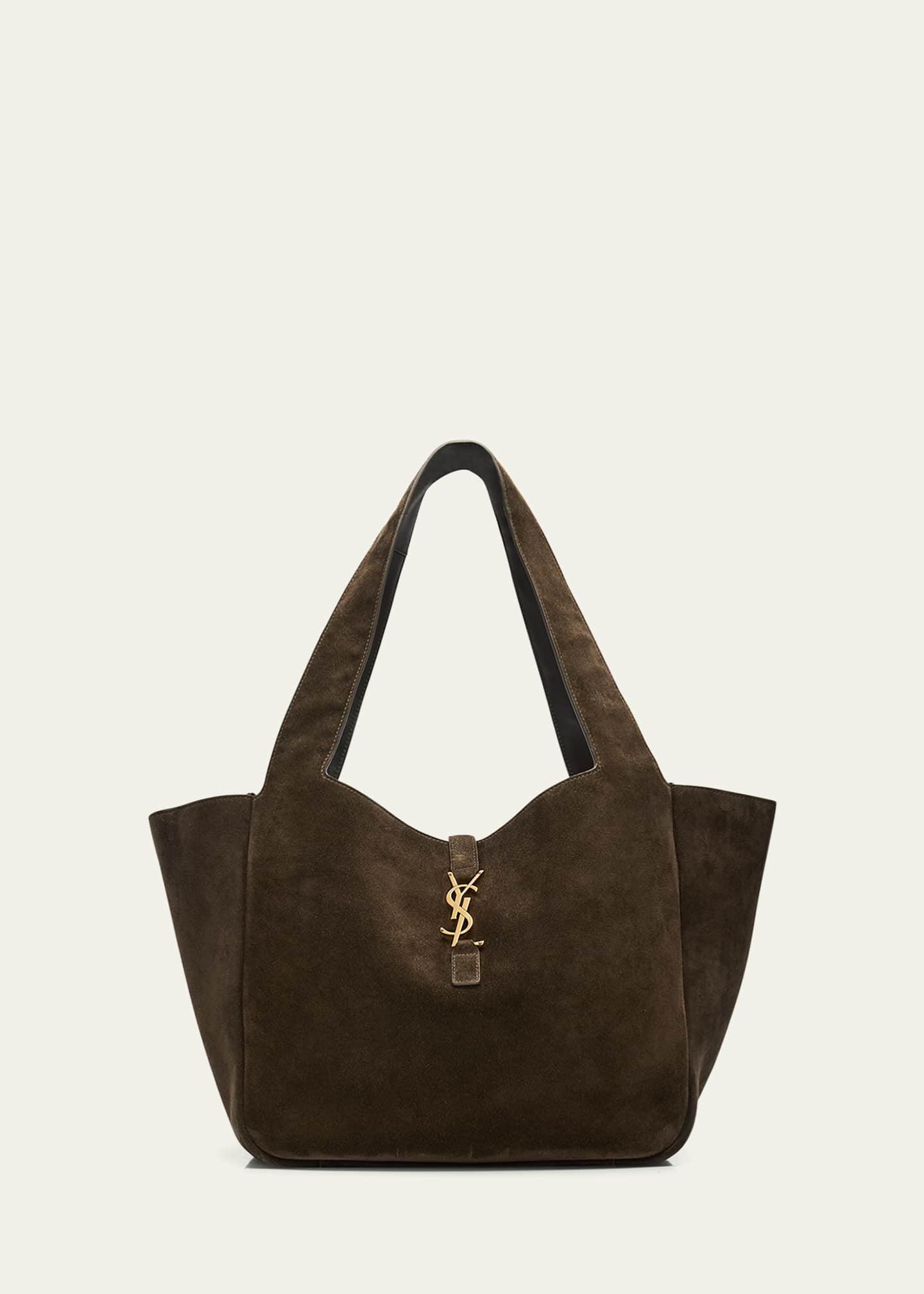 Saint Laurent Bea YSL Cabas Tote Bag in Suede - Bergdorf Goodman