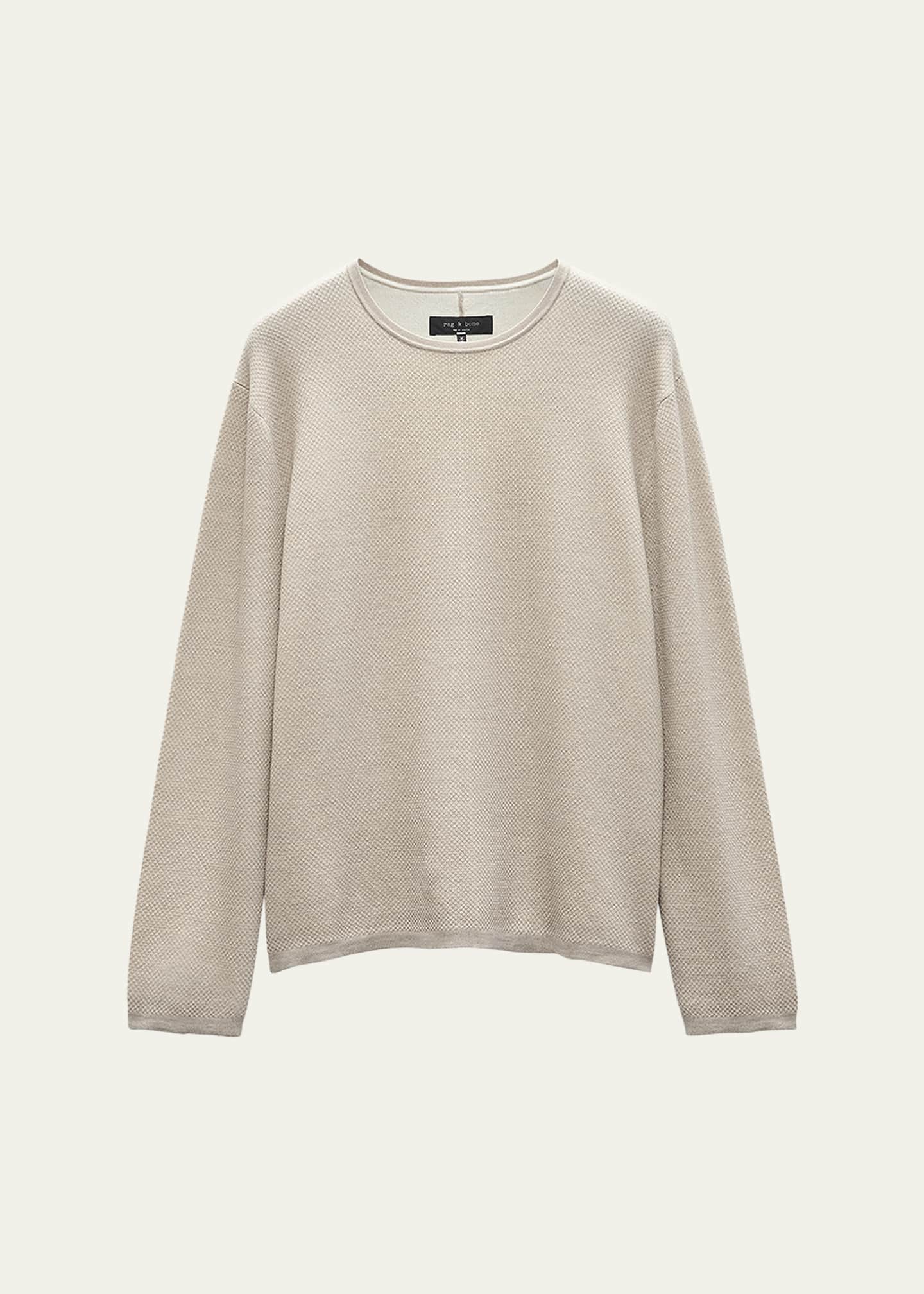 Rag & Bone Men's Bennet Textured Sweatshirt - Bergdorf Goodman