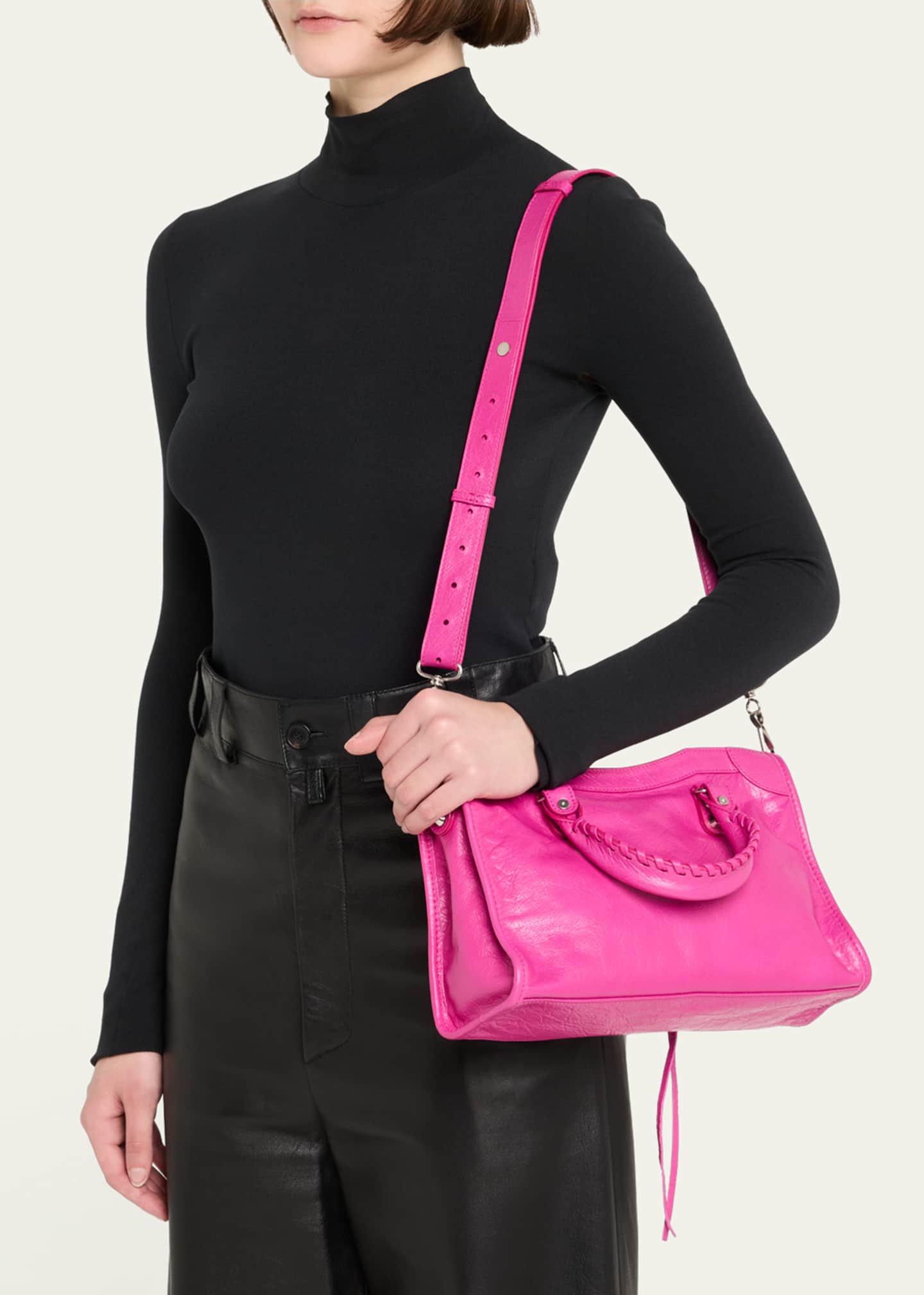Balenciaga Le City Small Lambskin Top-Handle Bag - Bergdorf Goodman