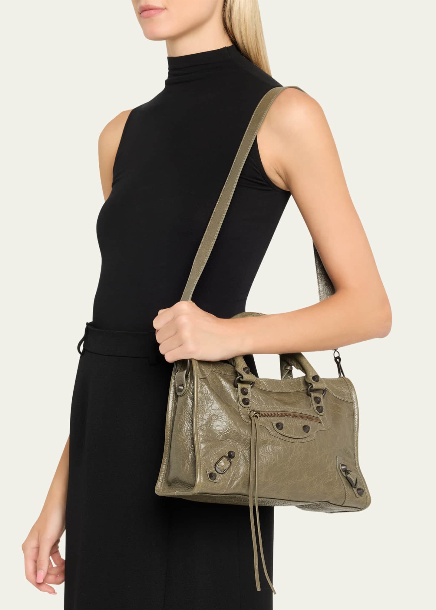 Balenciaga Le City Small Leather Top-Handle Bag - Bergdorf Goodman