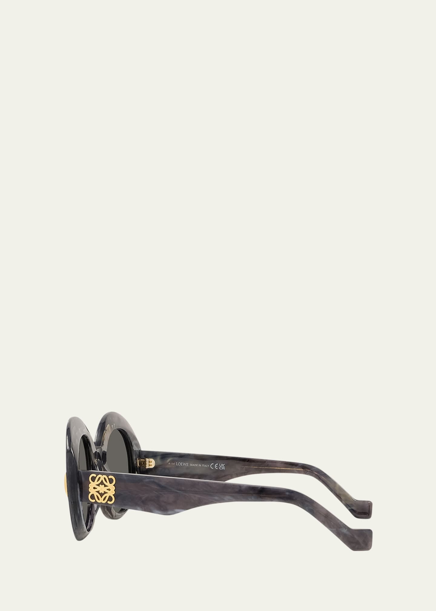 Loewe Oval Acetate Sunglasses W/ Anagram - Bergdorf Goodman