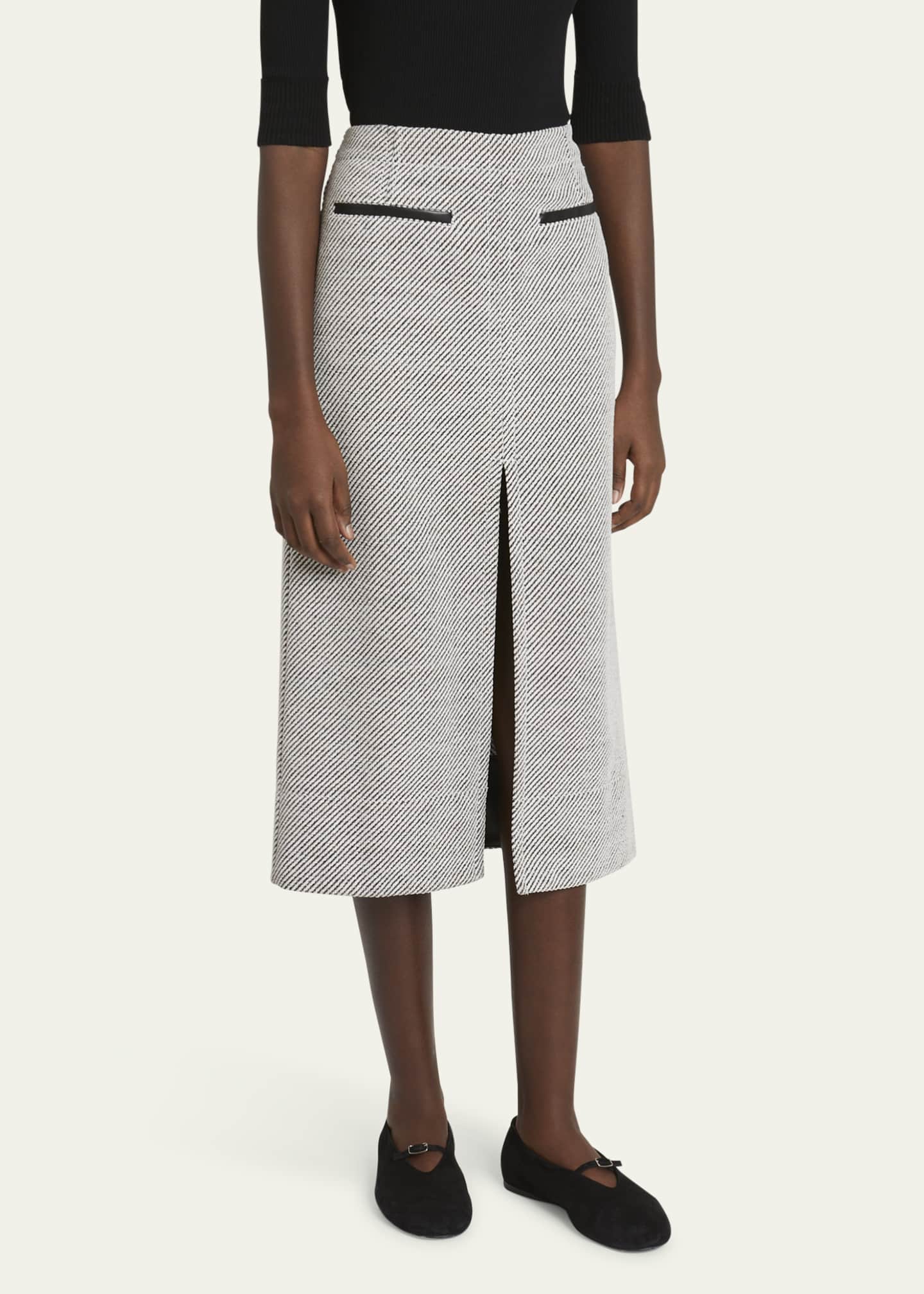 Proenza Schouler White Label Kingsley Soft Twill Midi Skirt - Bergdorf ...