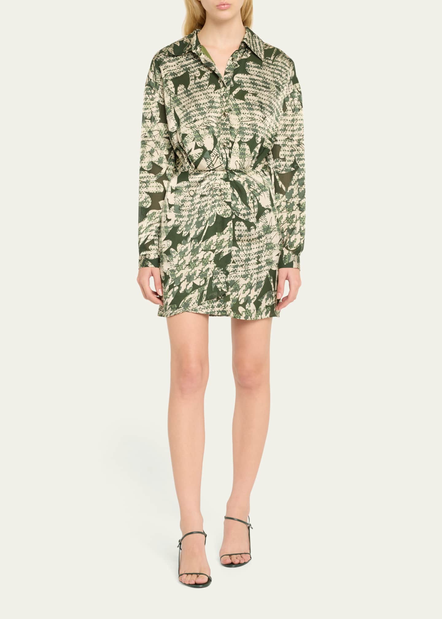 Ramy Brook Palmer Satin Mini Dress - Bergdorf Goodman
