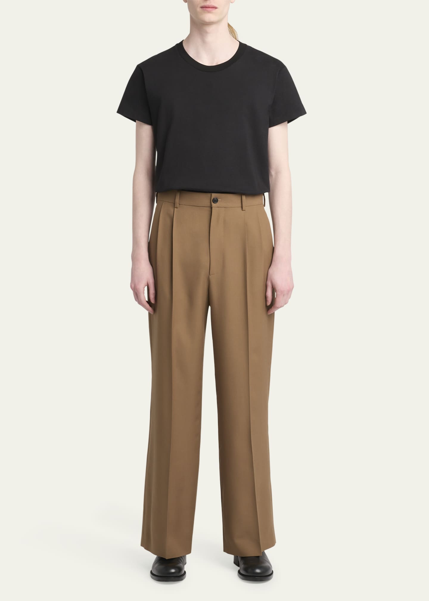 THE ROW Men's Holl Double-Pleated Pants - Bergdorf Goodman