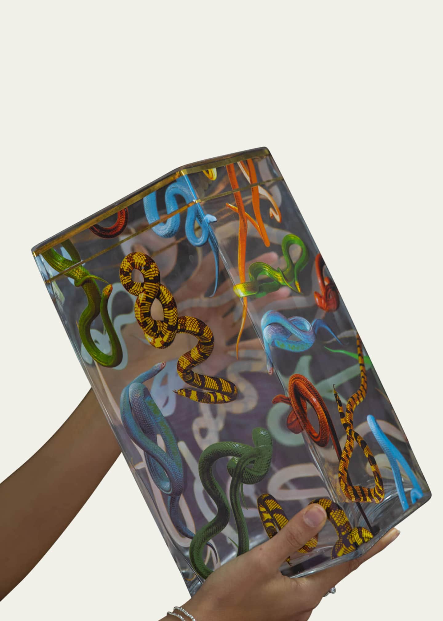 Seletti x Toiletpaper Snakes Large 12" Glass Vase - Bergdorf Goodman