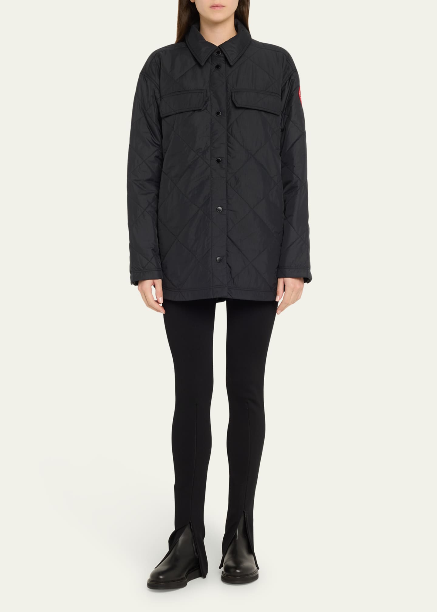 Canada Goose Albany Lightweight Water-Repellent Quilted Shirt Jacket ...