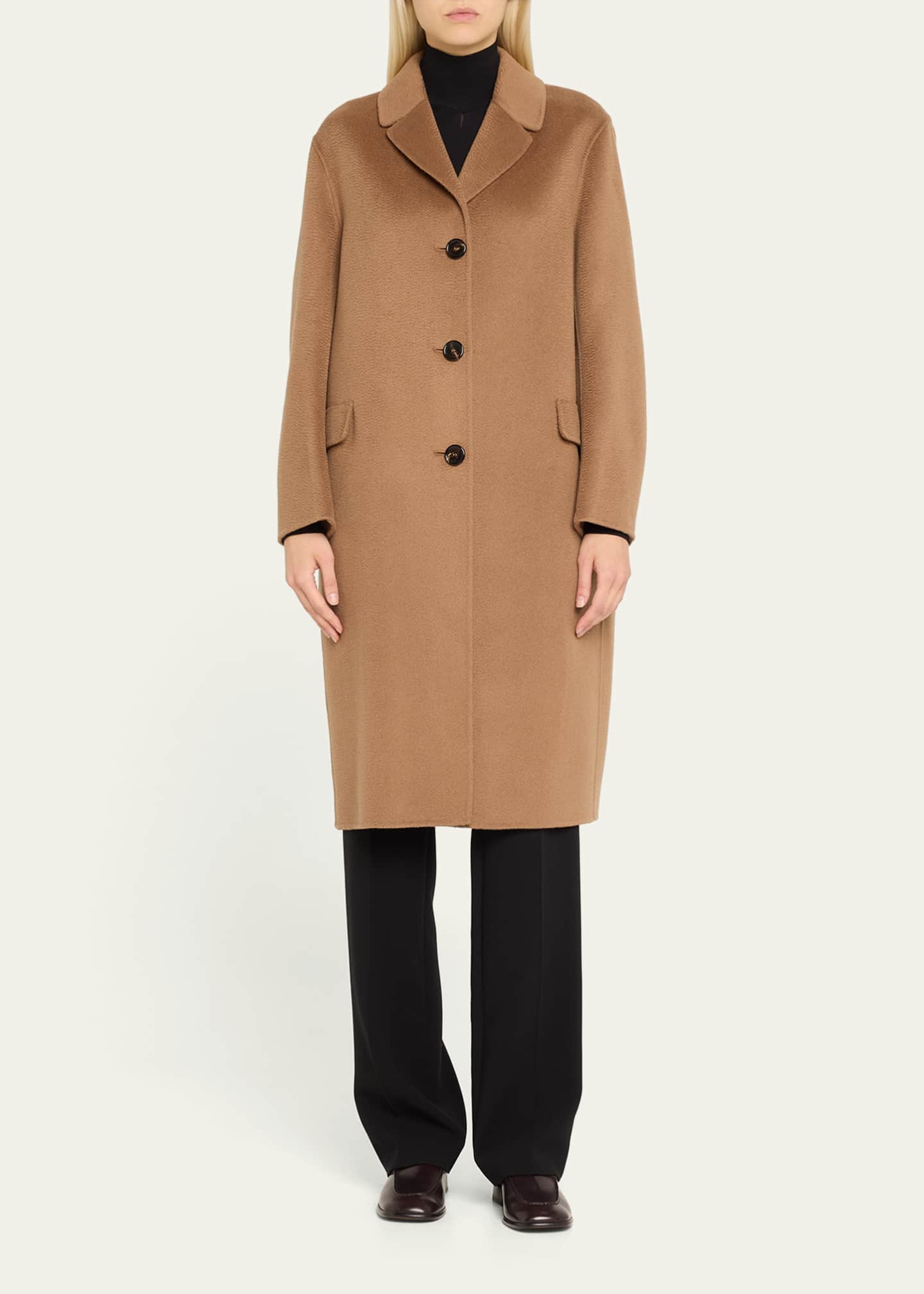 Max Mara Rubens Wool-Cashmere Trench Coat - Bergdorf Goodman