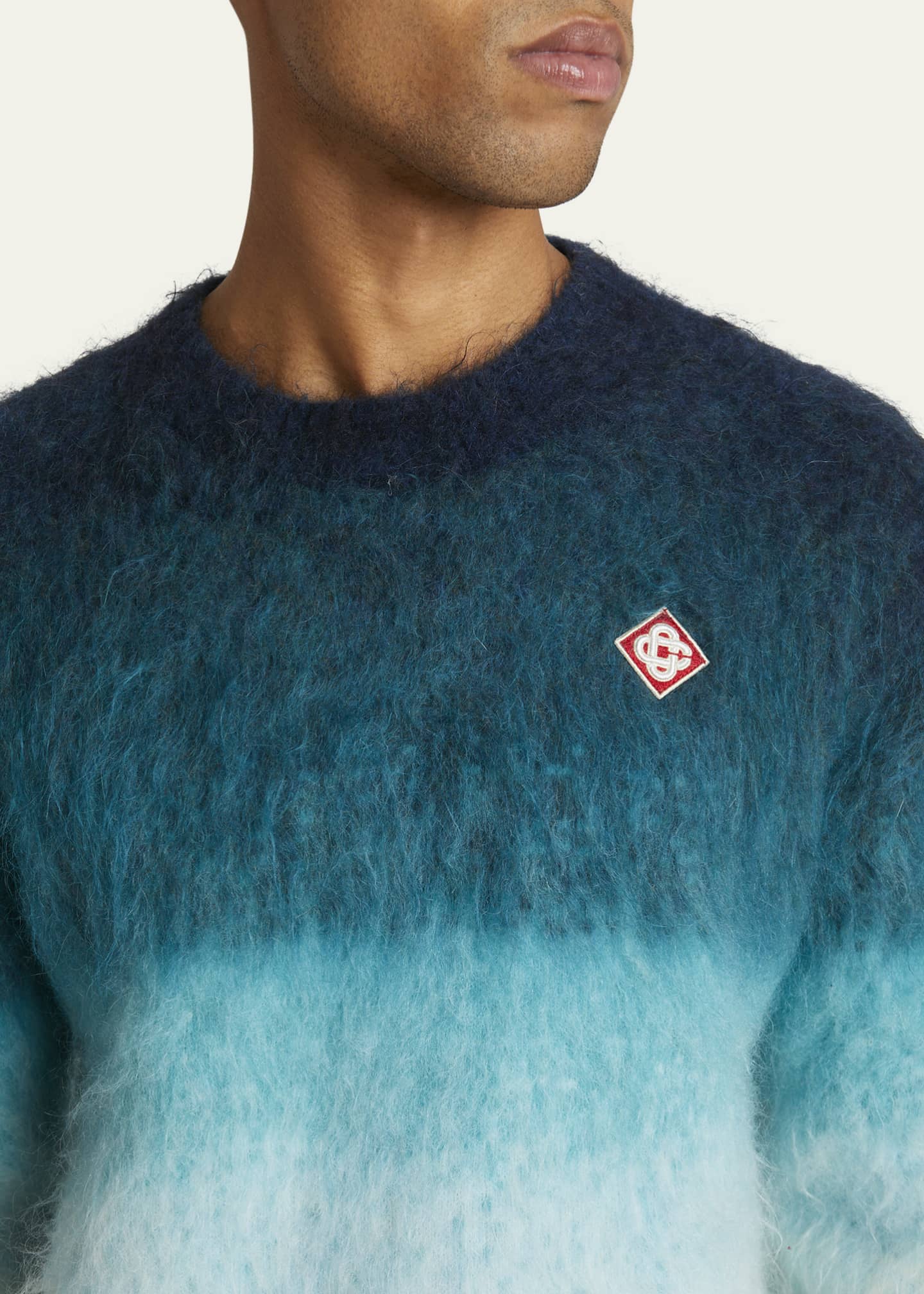 CASABLANCA Men's Gradient Mohair Sweater - Bergdorf Goodman