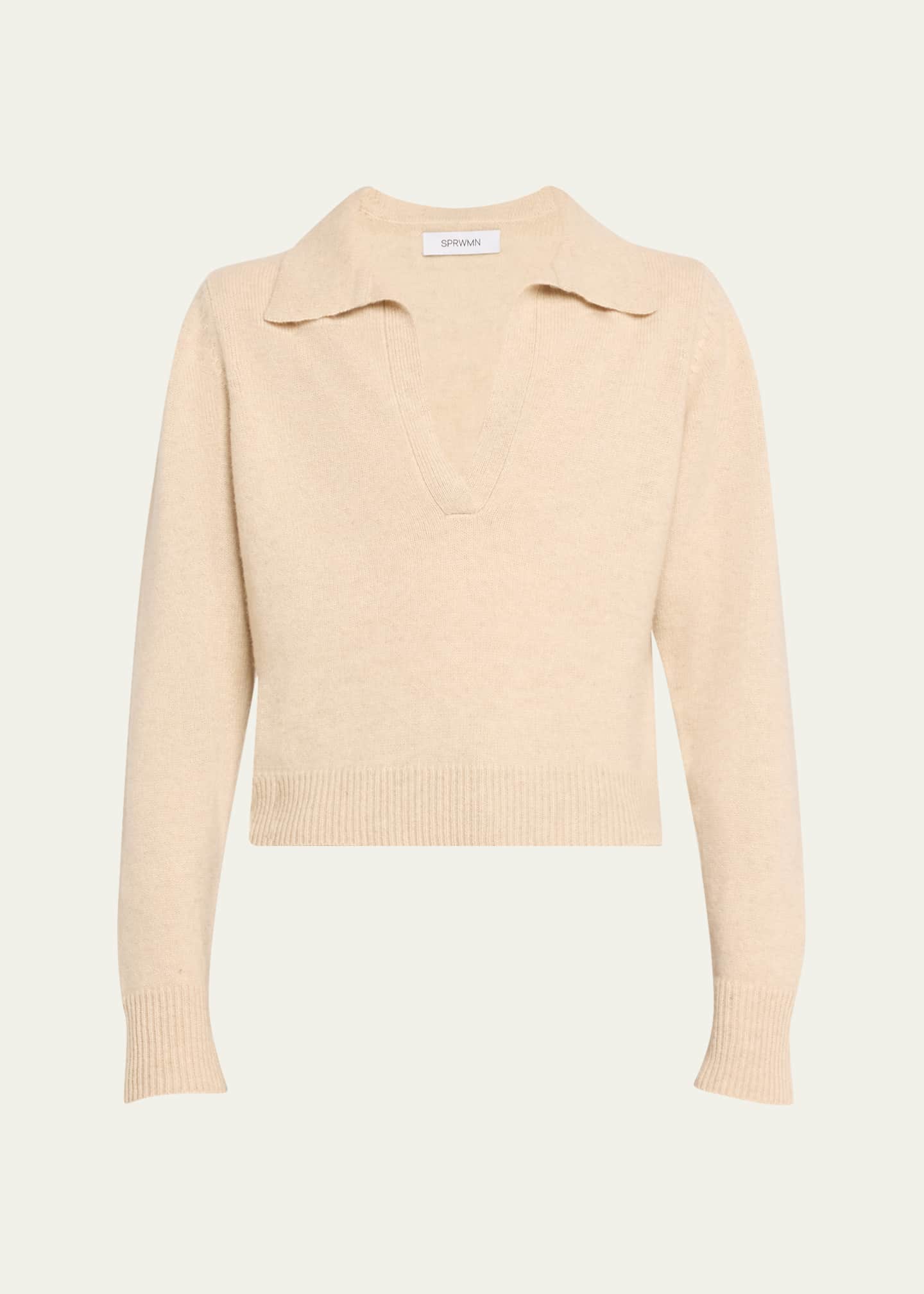SPRWMN Cashmere Henley Sweater - Bergdorf Goodman
