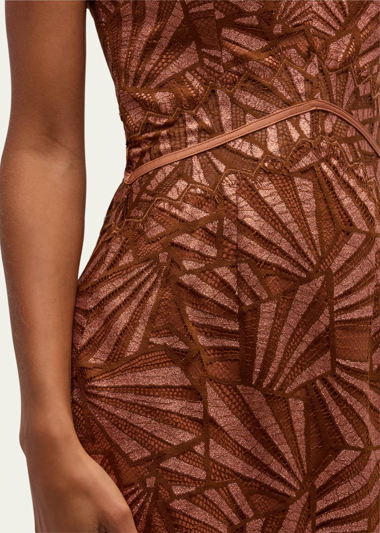 Ramy Brook Nonie Geometric Lace Midi Dress - Bergdorf Goodman
