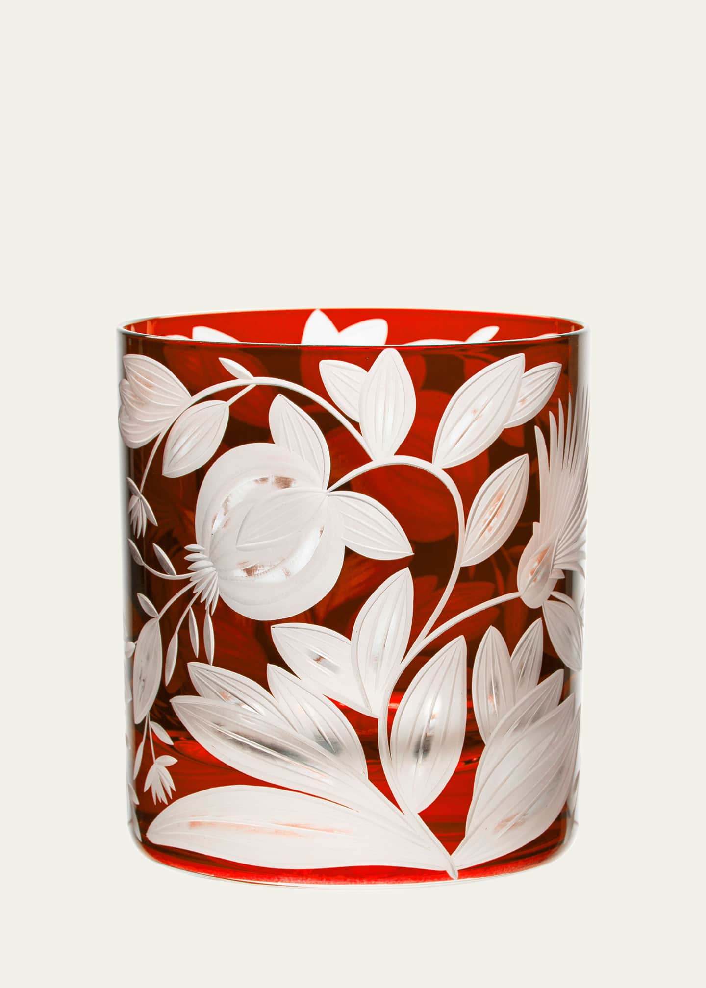 Artel Verdure Red Crystal Double Old Fashioned Glass, 12 oz. - Bergdorf ...