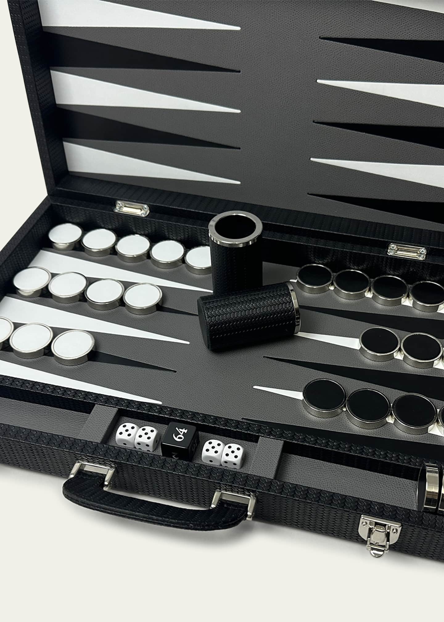 Renzo Romagnoli Carbon Fiber Large Backgammon Set - Bergdorf Goodman