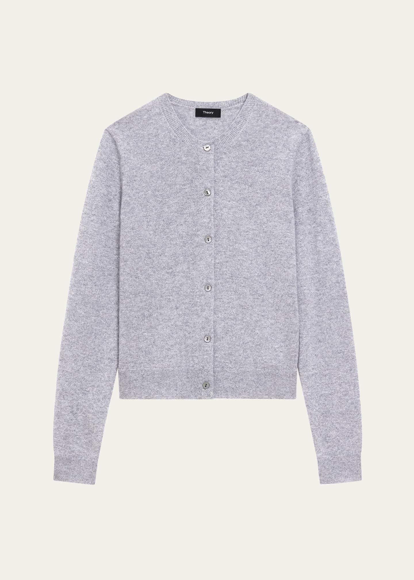 Theory Cashmere Cropped Cardigan Sweater - Bergdorf Goodman