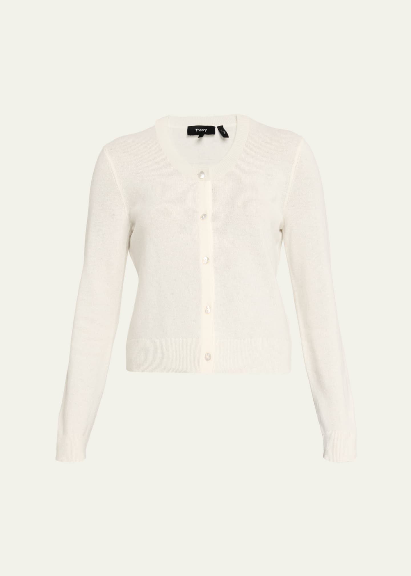 Theory Cashmere Cropped Cardigan Sweater - Bergdorf Goodman