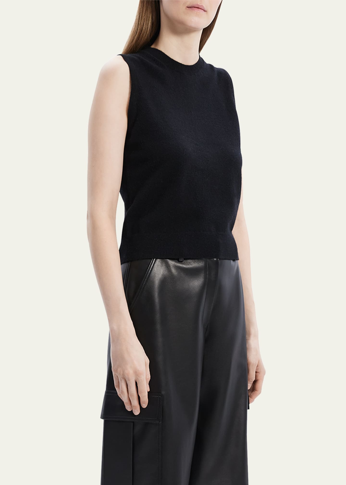 Theory Cashmere Knit Shell Top - Bergdorf Goodman