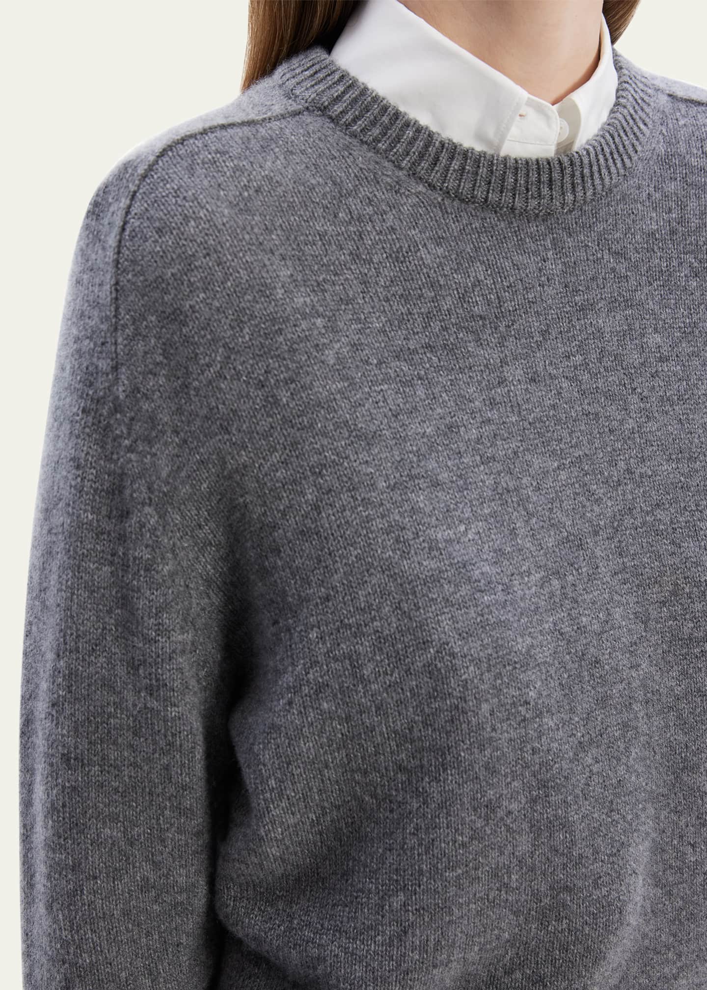 Theory Cashmere Cropped Crewneck Sweater - Bergdorf Goodman
