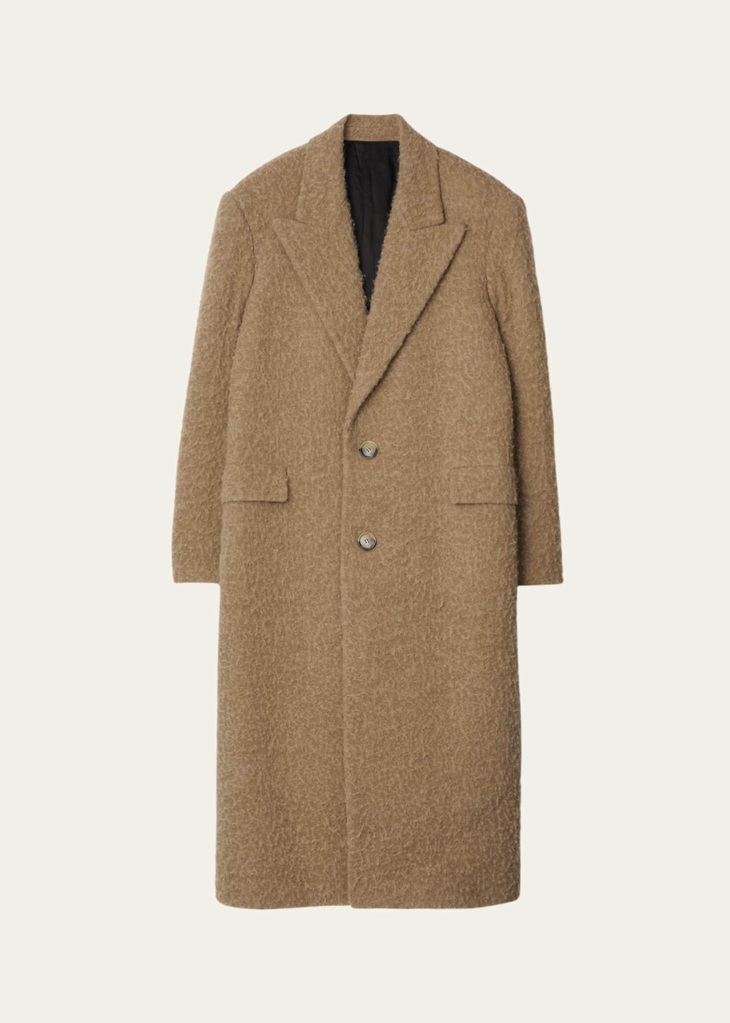 Burberry Men's Alpaca Wool Oversized Overcoat - Bergdorf Goodman