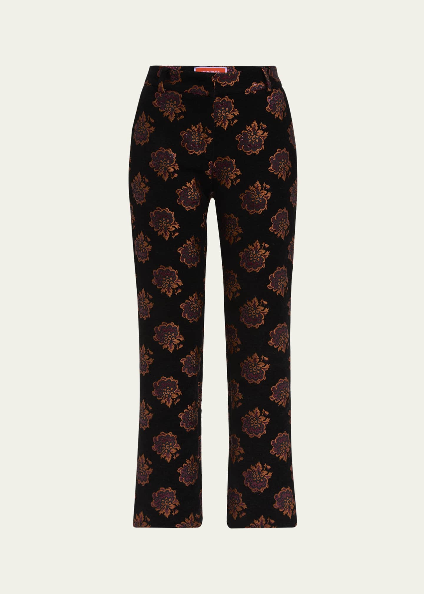 La DoubleJ 24/7 Rosette Jacquard Cigarette Pants - Bergdorf Goodman